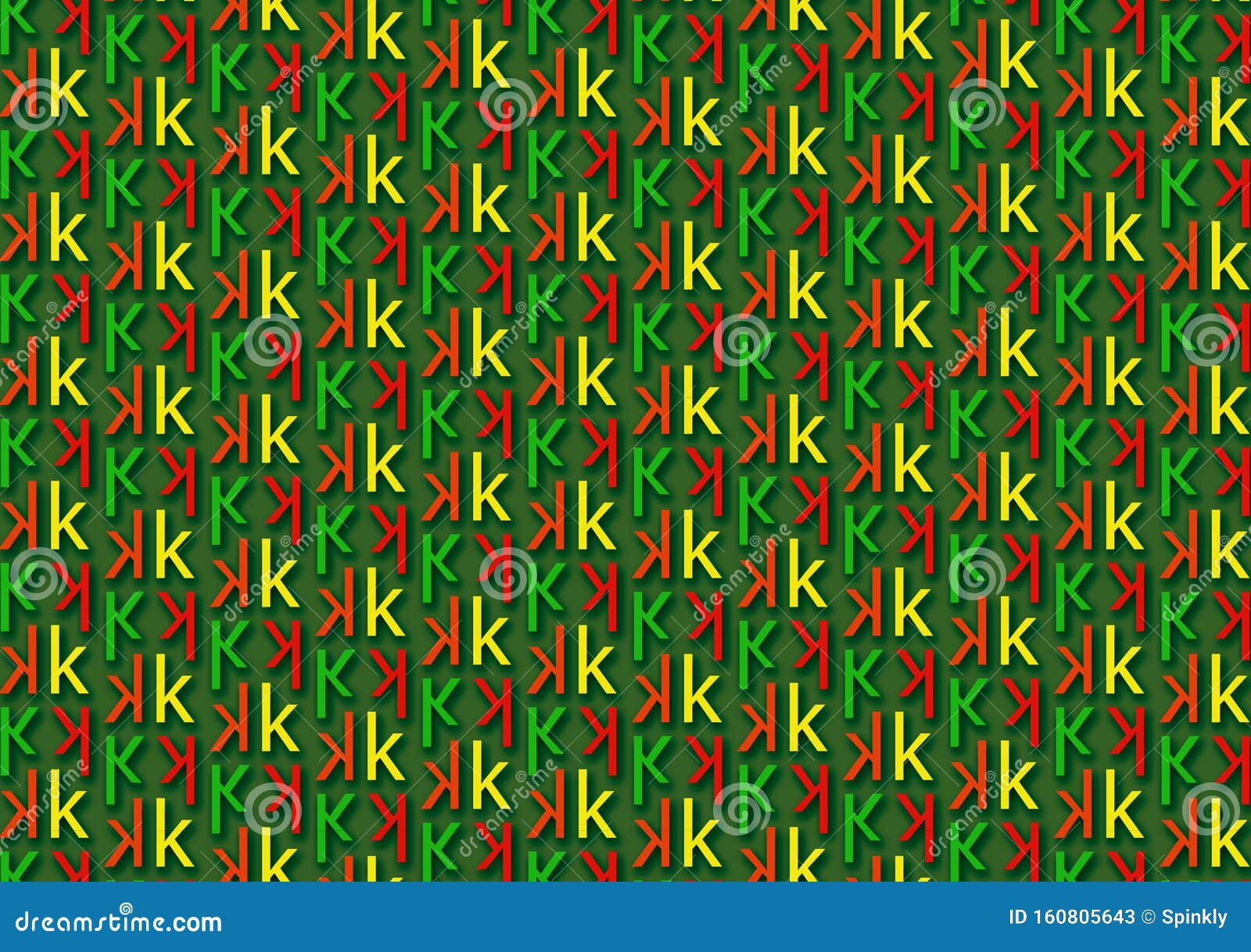 Letter K Pattern in Different Colored Shades for Wallpaper Stock ...