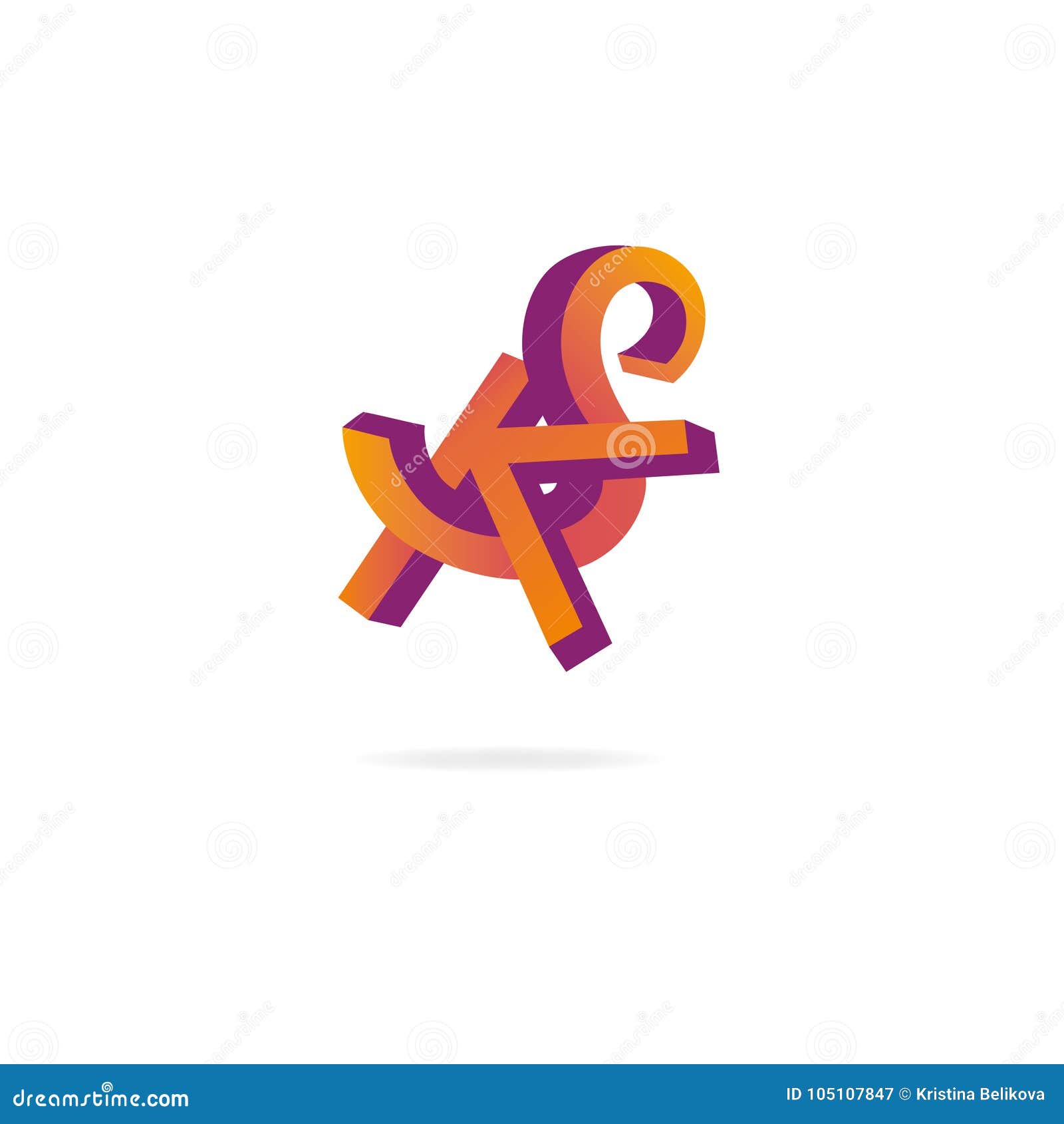 Letter K, S Logo. Design Template Elements Stock Vector - Illustration ...
