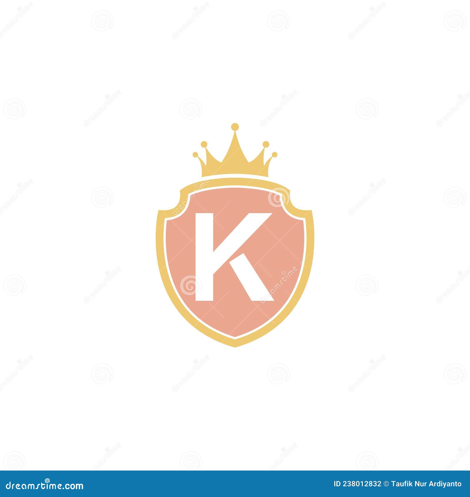 Letter K with Shield Icon Logo Design Illustration Stock Illustration ...