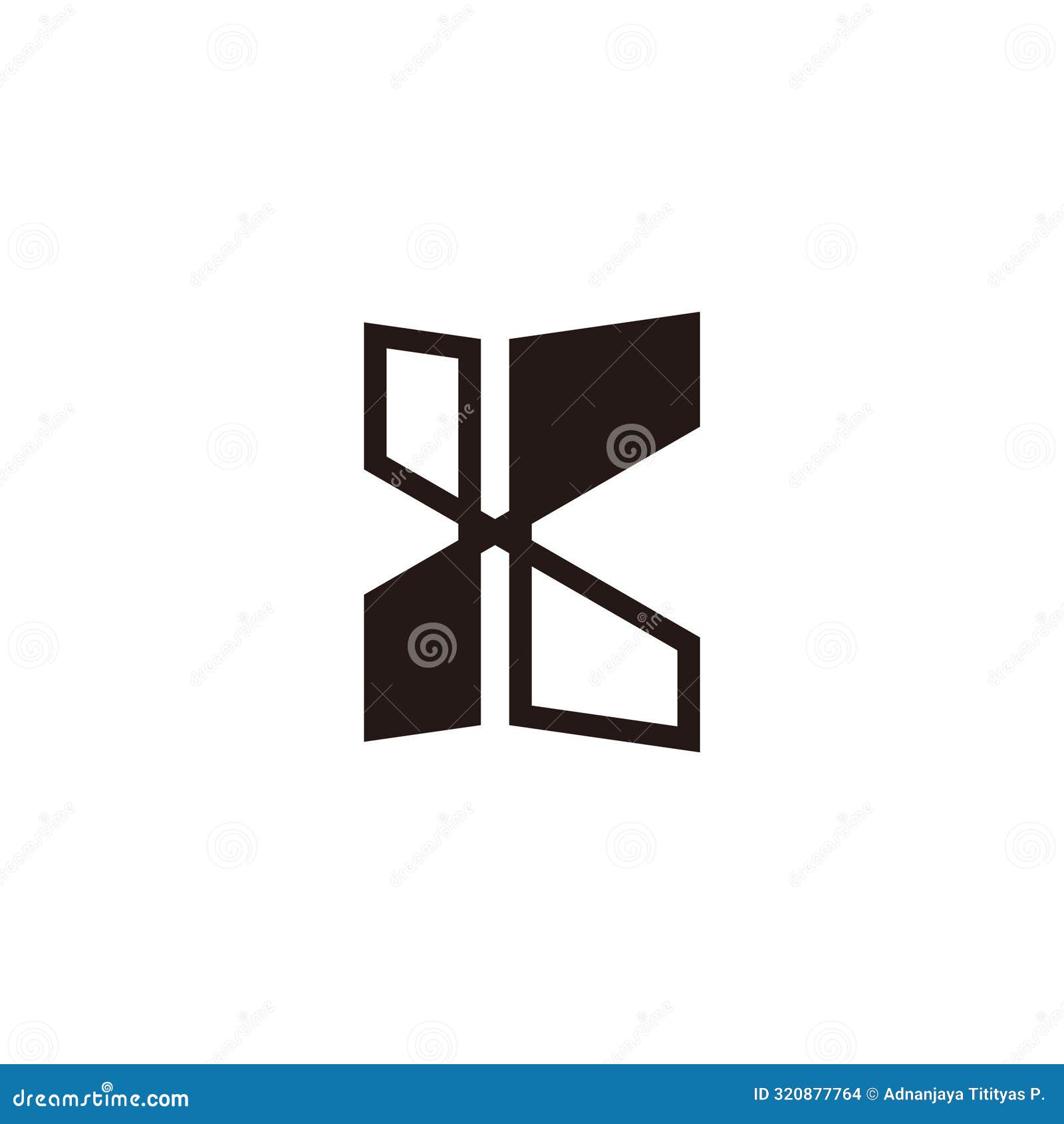 Letter K Simple Geometric Lines Polygon Linked Logo Vector Stock Vector ...