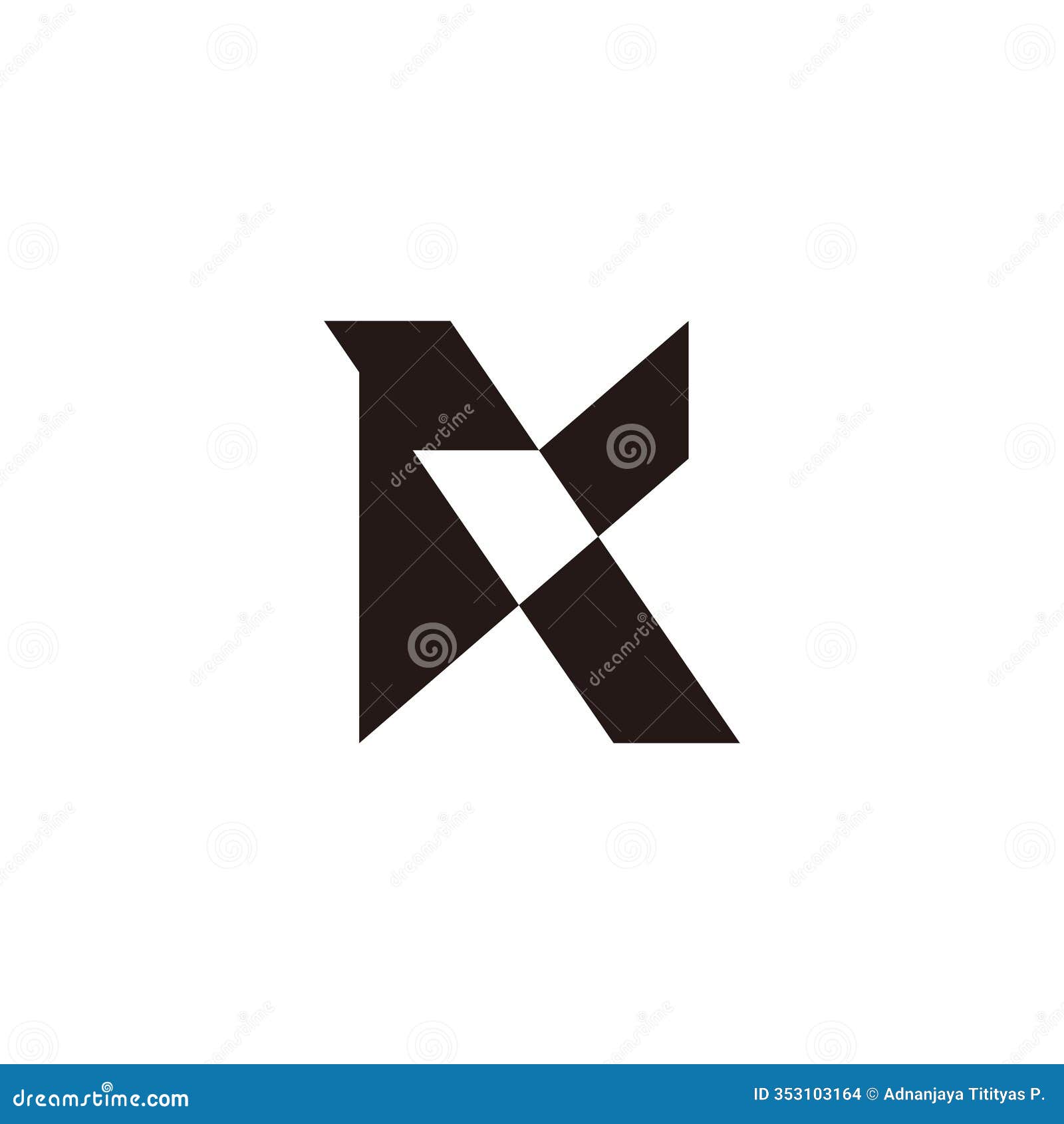 Letter K Simple Geometric Movement Logo Vector Stock Vector ...