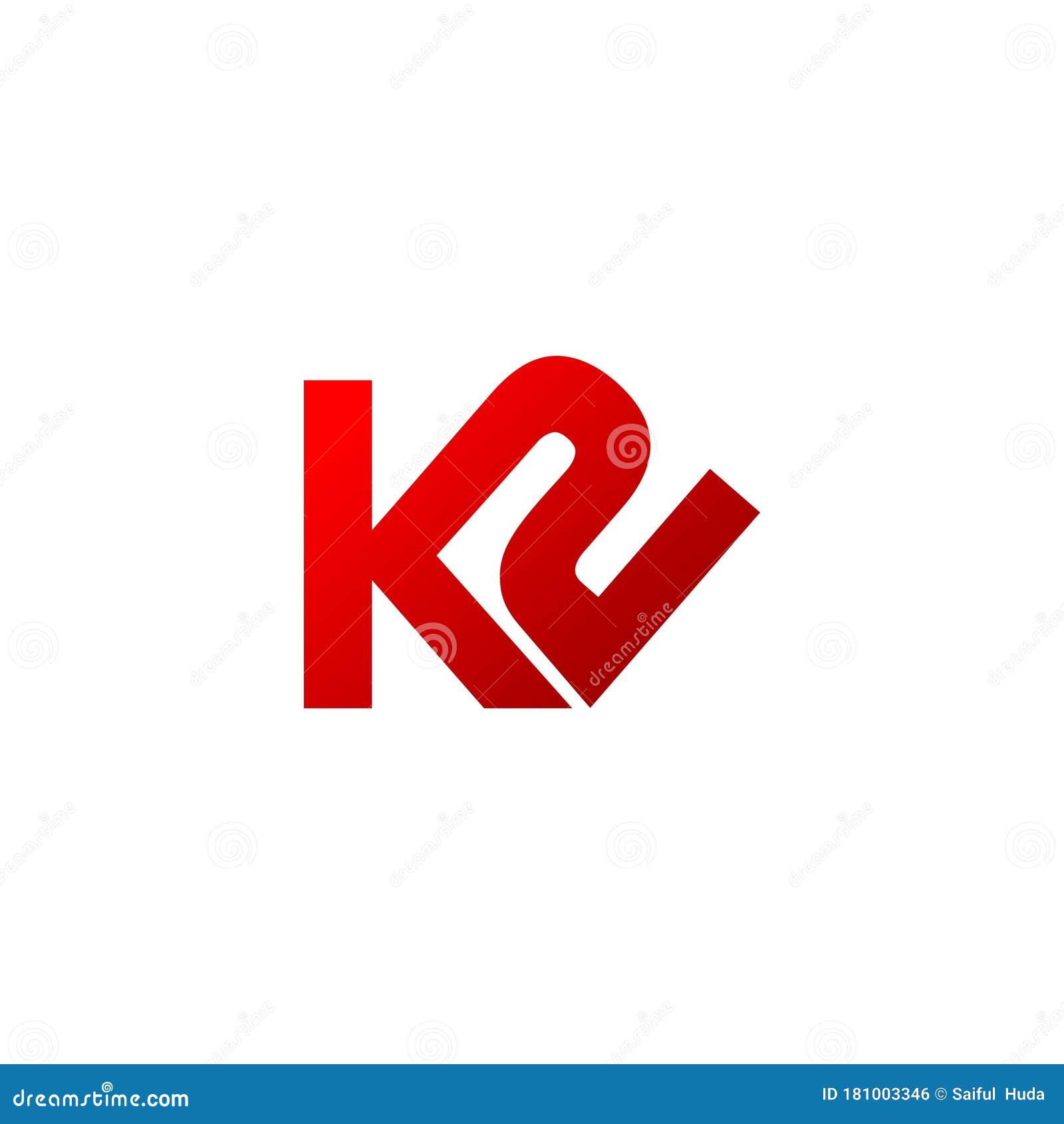 Letter K2 Simple Logo Icon Design Vector. Stock Vector - Illustration ...