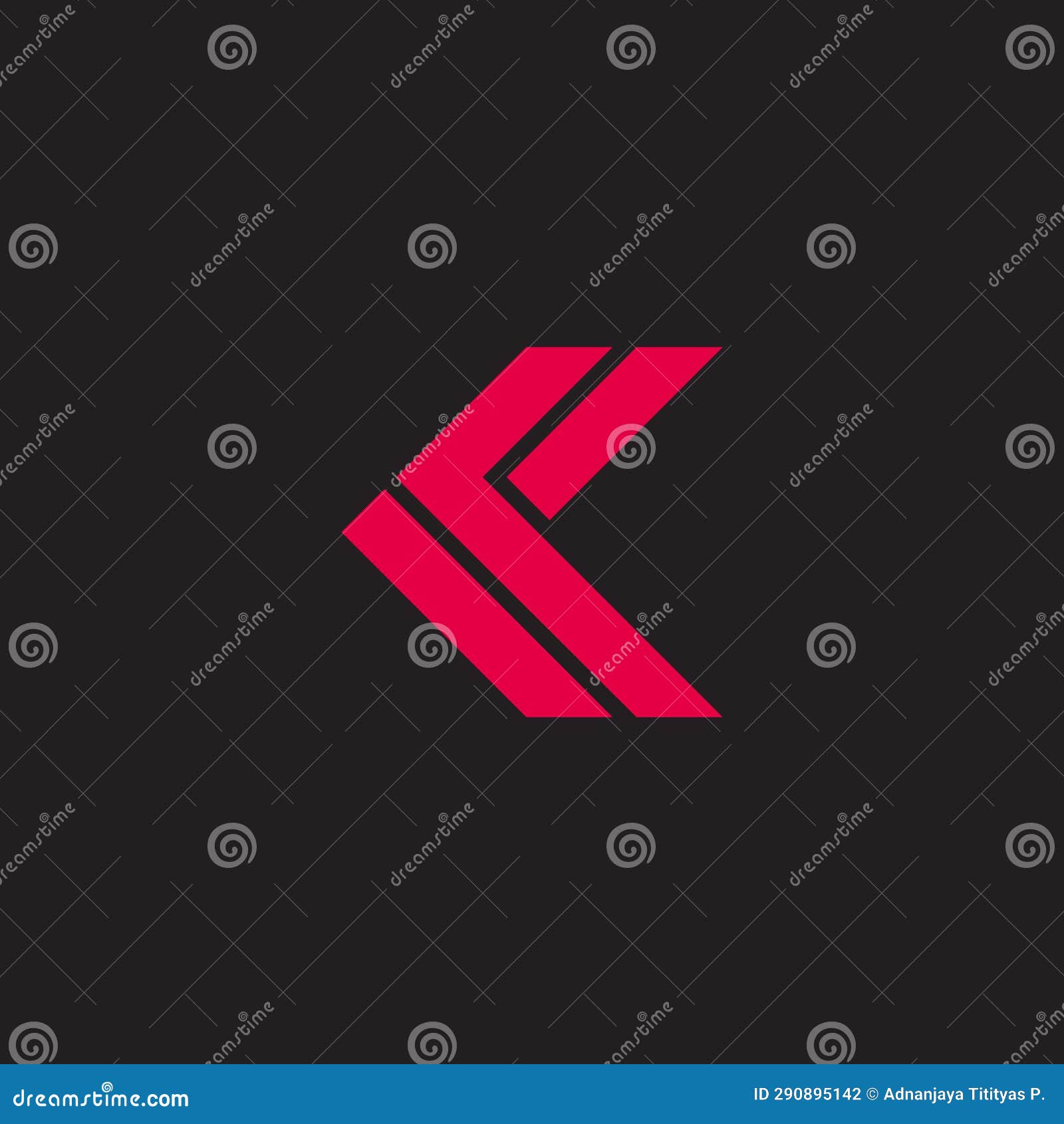Letter K Simple Motion Arrows Logo Vector Stock Vector - Illustration ...