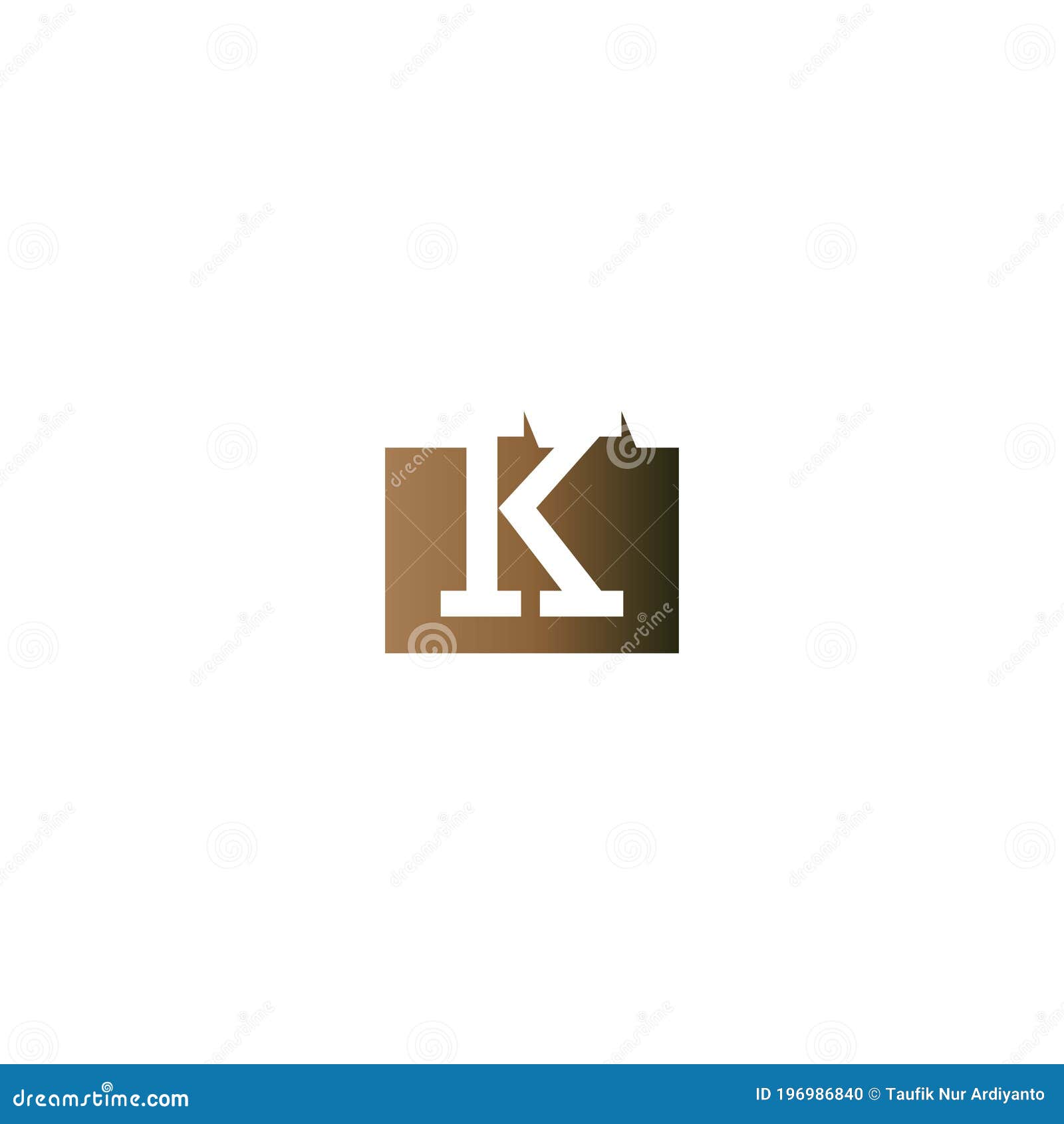 Letter K on the Square Icon Template Stock Vector - Illustration of ...