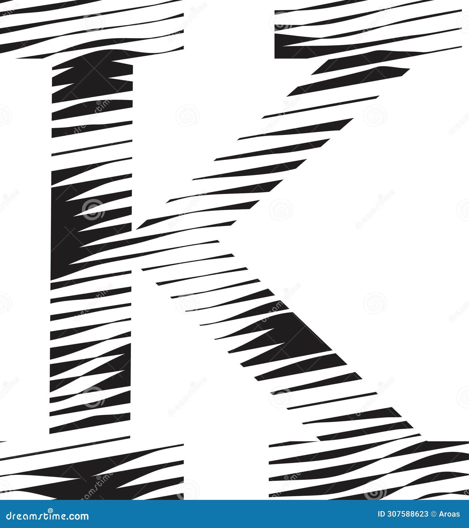 Letter K Stripe Motion Line Logo Stock Vector - Illustration of graphic ...