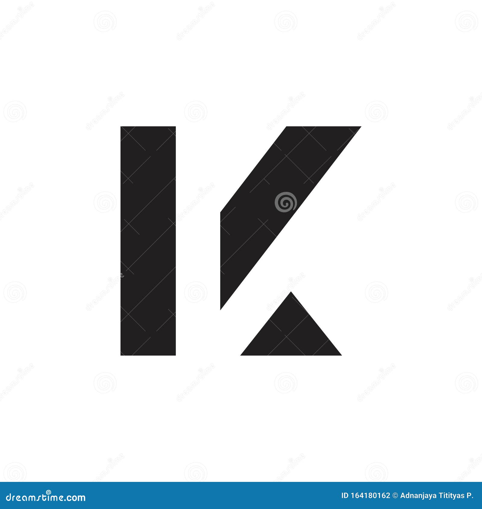 Triangle K Logo Letter K Hammer Simple Logo | Scalebranding