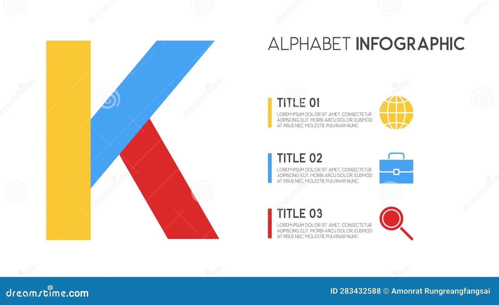 Letter K Vector Alphabet and Other Elements for Infographics Stock ...