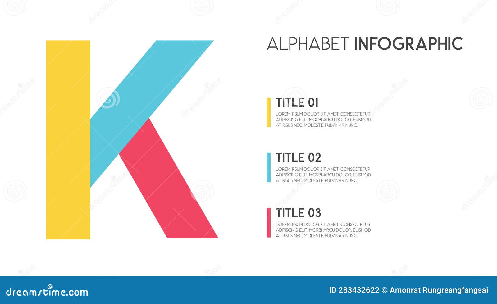 Letter K Vector Alphabet and Other Elements for Infographics Stock ...