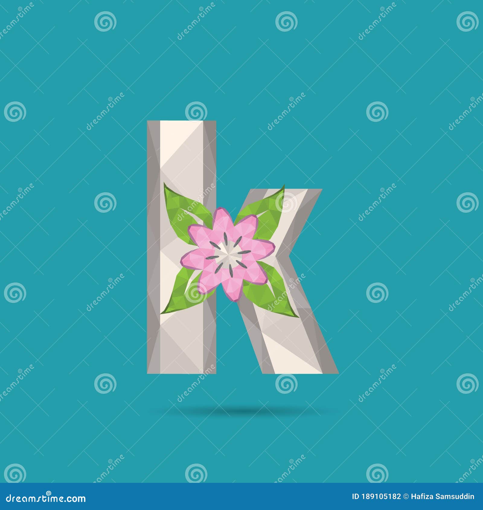 Letter K. Vector Illustration Decorative Design Stock Vector ...