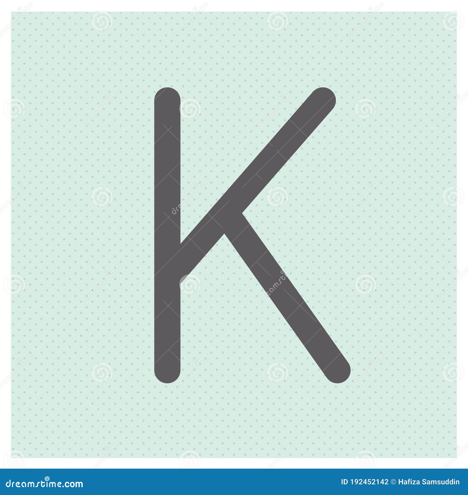Letter K Vector Illustration. Vector Illustration Decorative Design ...