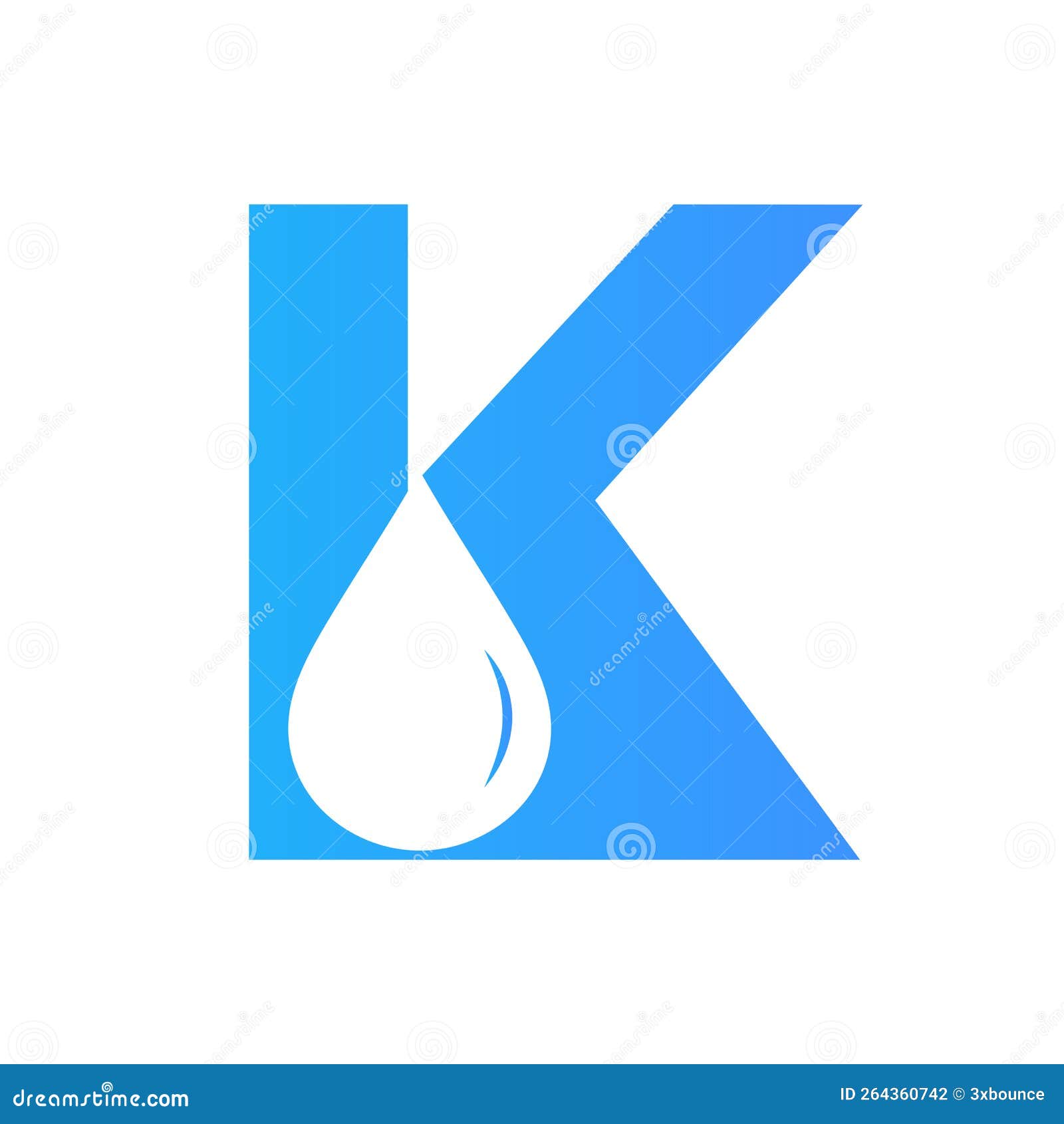 Letter K Water Logo Element Vector Template. Water Drop Logo Symbol ...