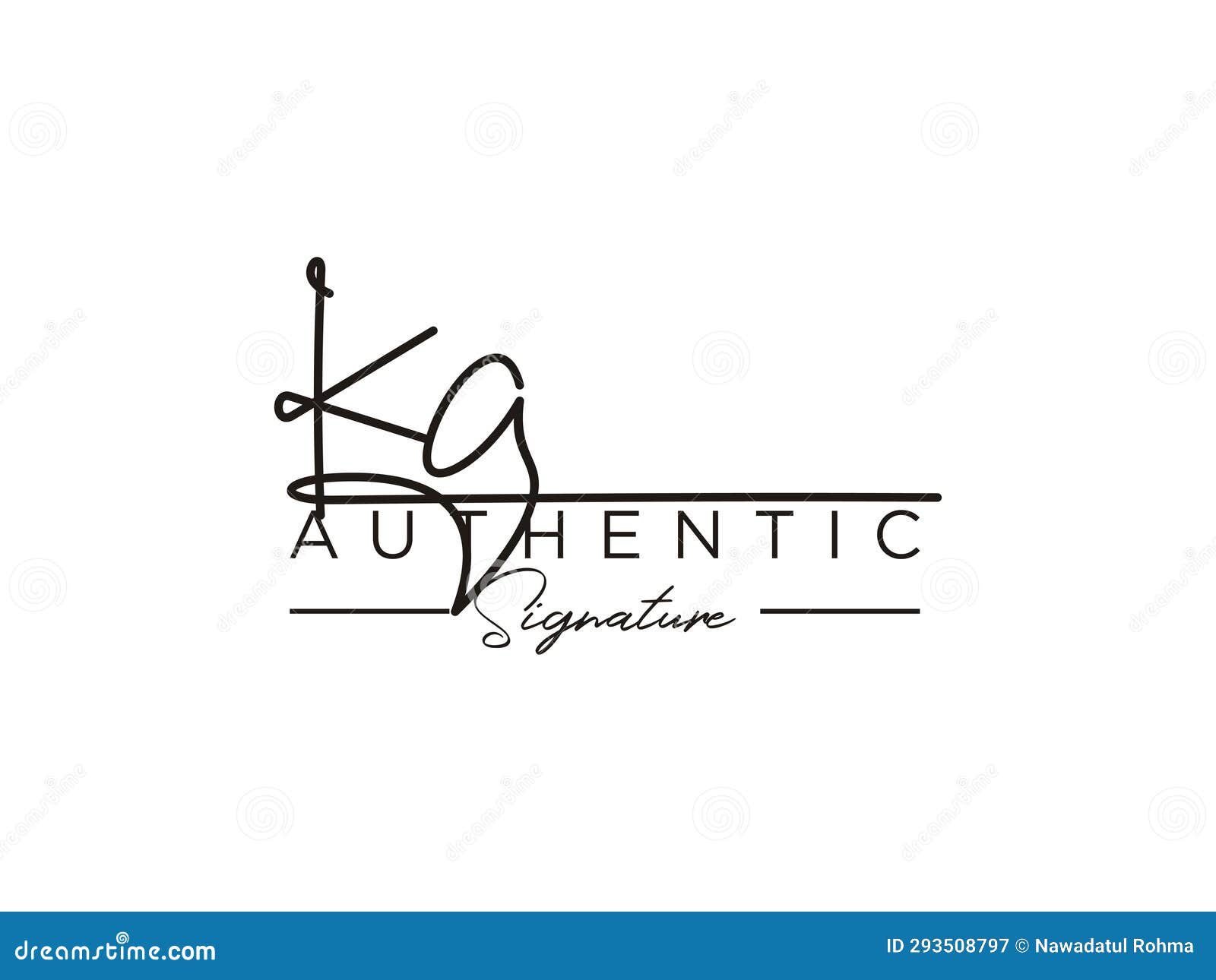 Letter KA Signature Logo Template Vector Stock Vector - Illustration of ...