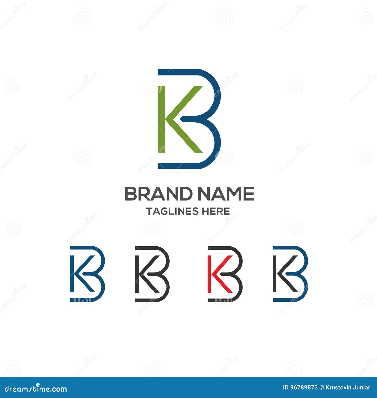 Creative Letter Kb Logo Stock Illustrations – 920 Creative Letter Kb ...