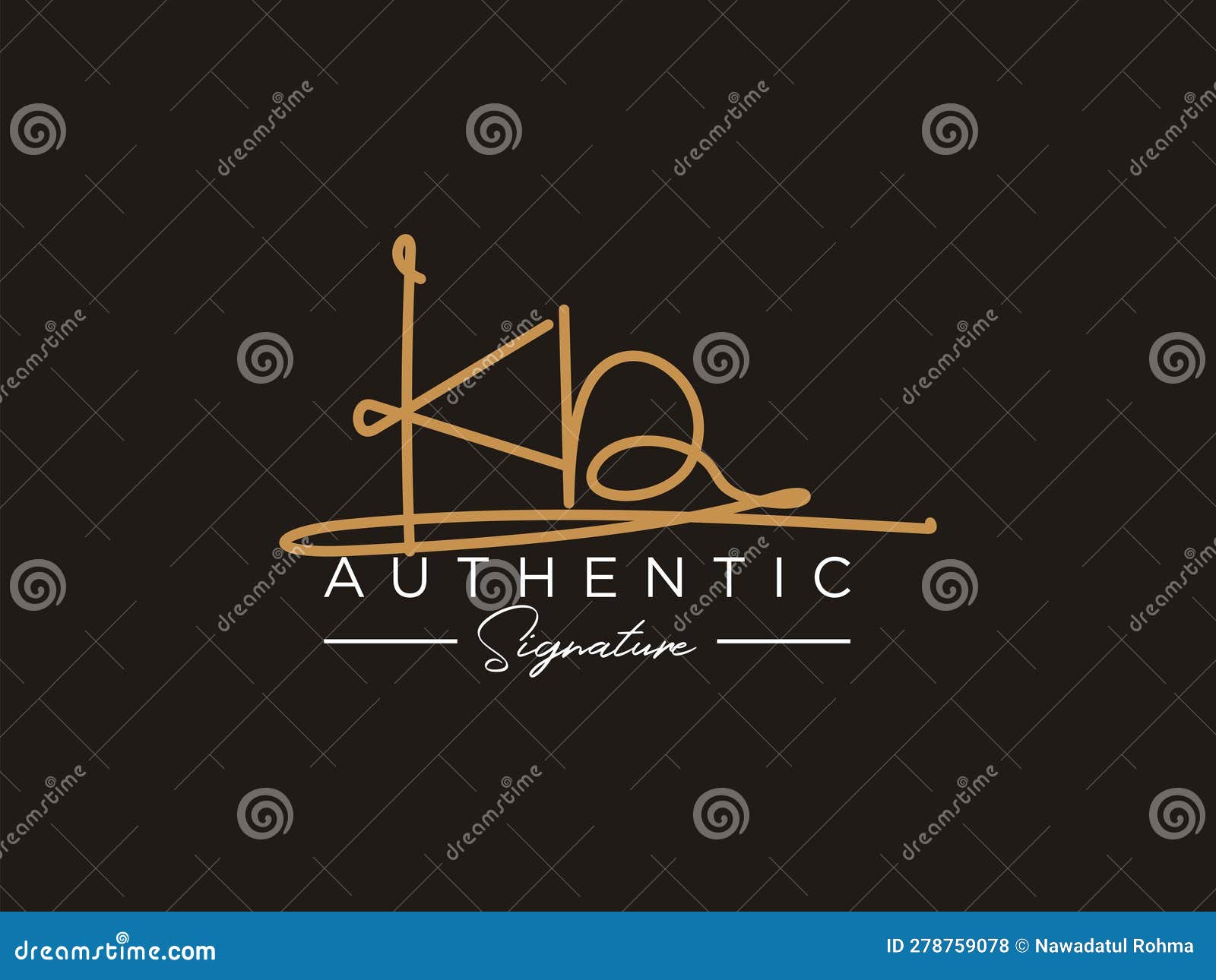 Letter KB Signature Logo Template Vector Stock Vector - Illustration of ...