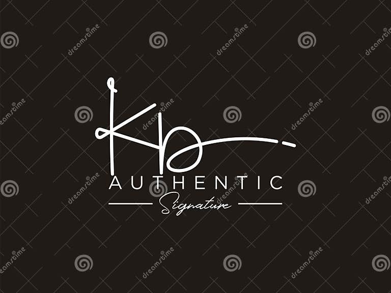 Letter KB Signature Logo Template Vector Stock Vector - Illustration of ...