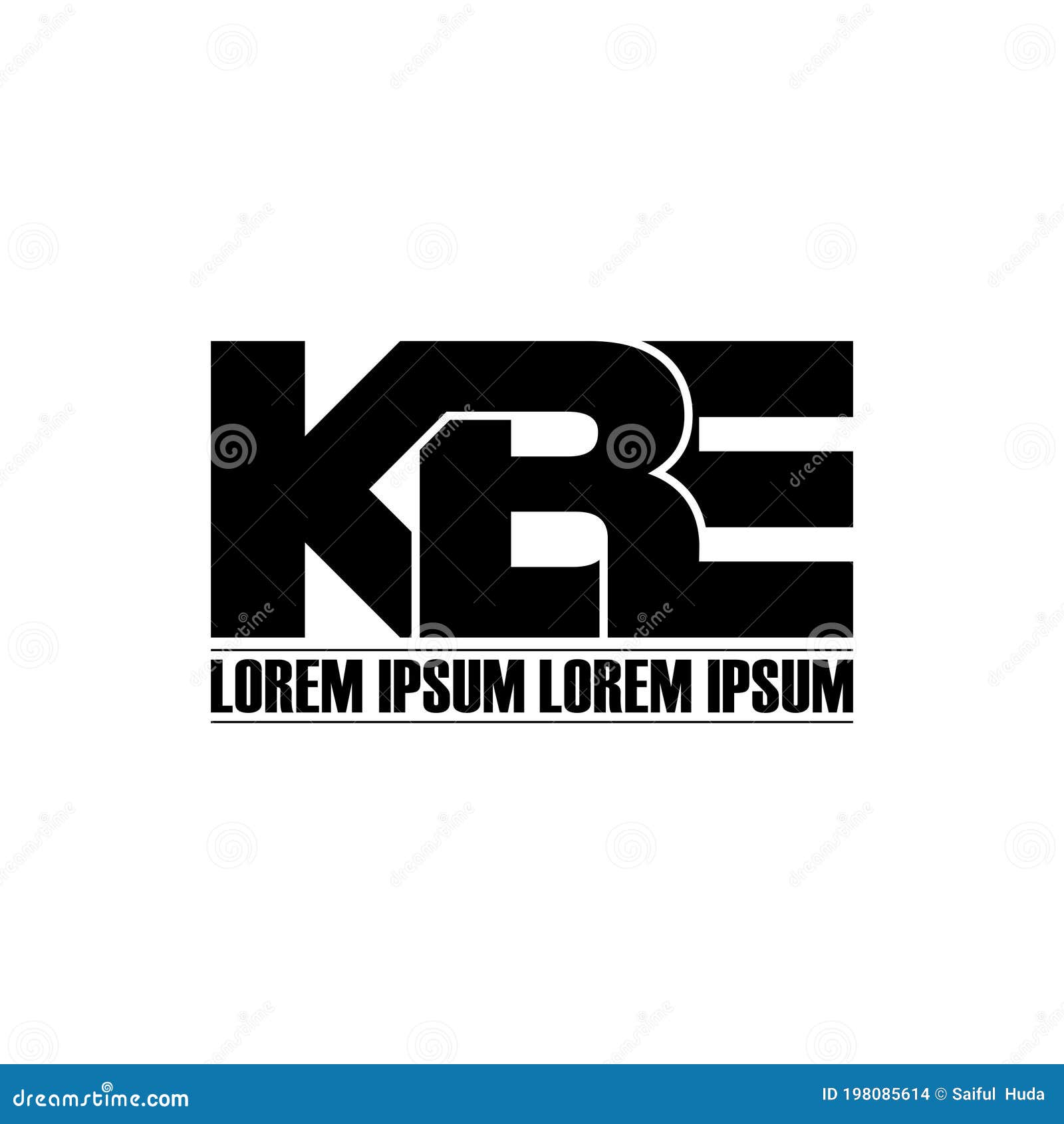 Letter KBE Simple Monogram Logo Icon Design. Stock Vector ...