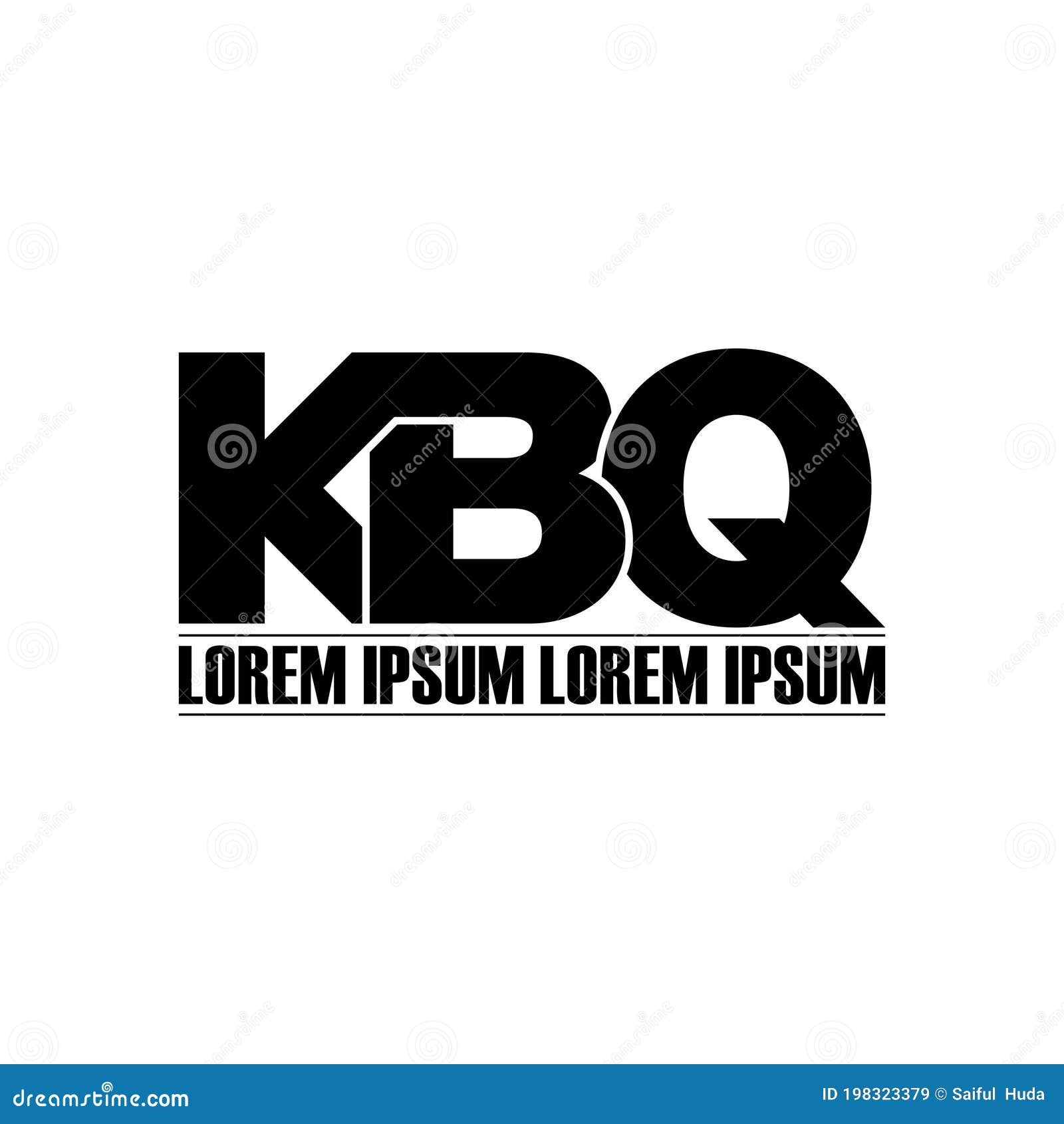 Letter KBQ Simple Monogram Logo Icon Design. Stock Vector ...