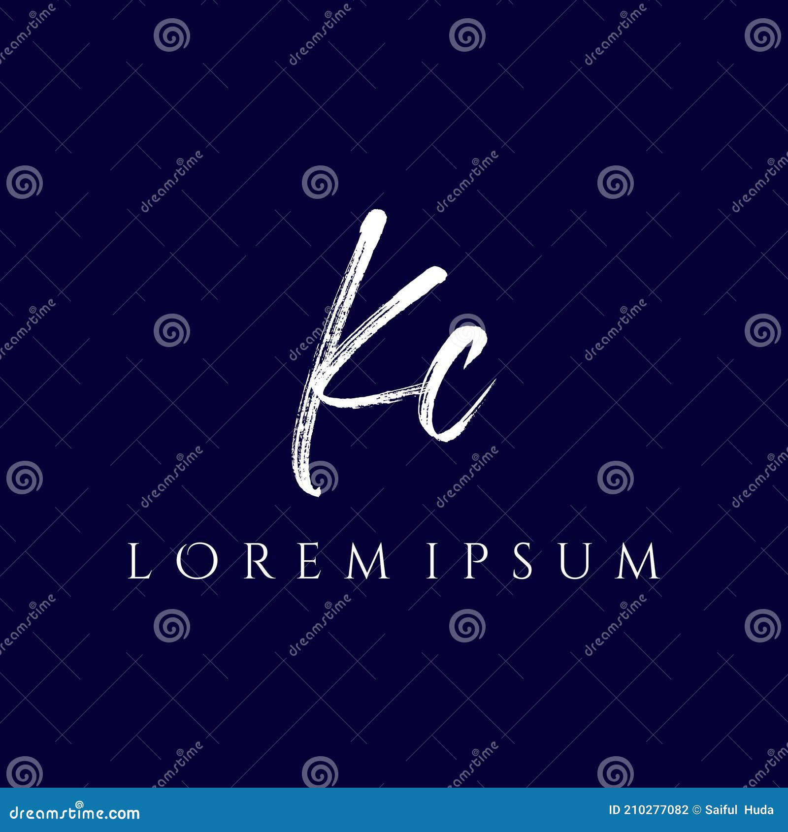 Letter KC Simple Monogram Logo Icon Design. Stock Vector - Illustration ...