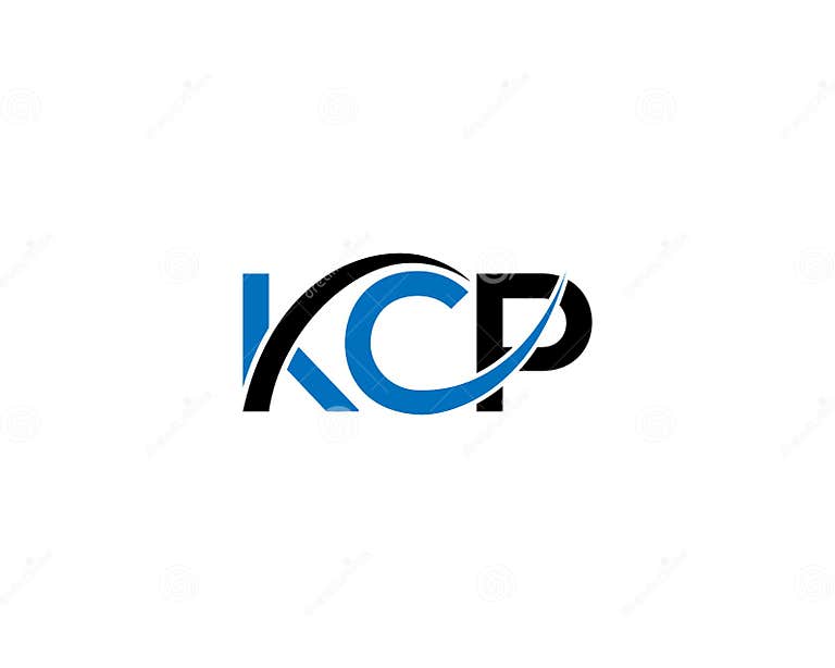 Letter KCP Initial Logo Design Stock Vector - Illustration of font ...