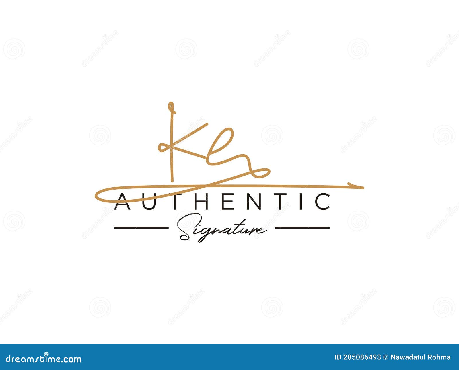 Letter KE Signature Logo Template Vector Stock Vector - Illustration of ...