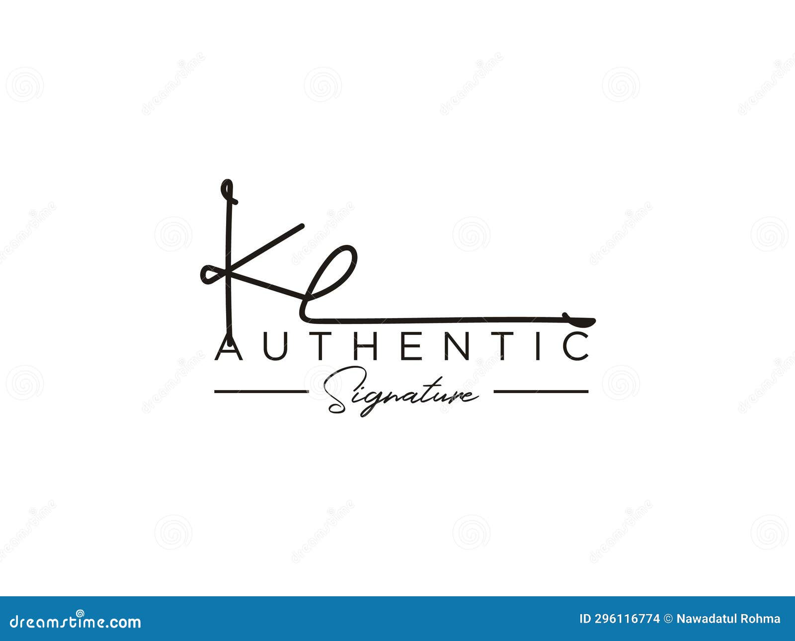 Letter KE Signature Logo Template Vector Stock Vector - Illustration of ...