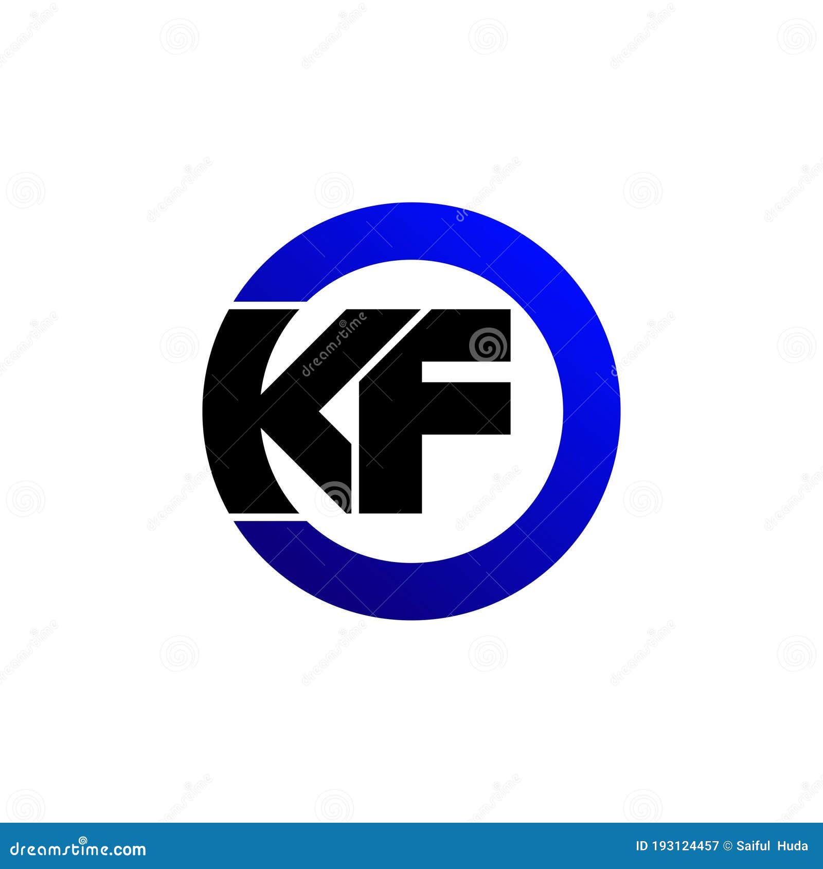 Letter KF Simple Monogram Logo Icon Design. Stock Vector - Illustration ...