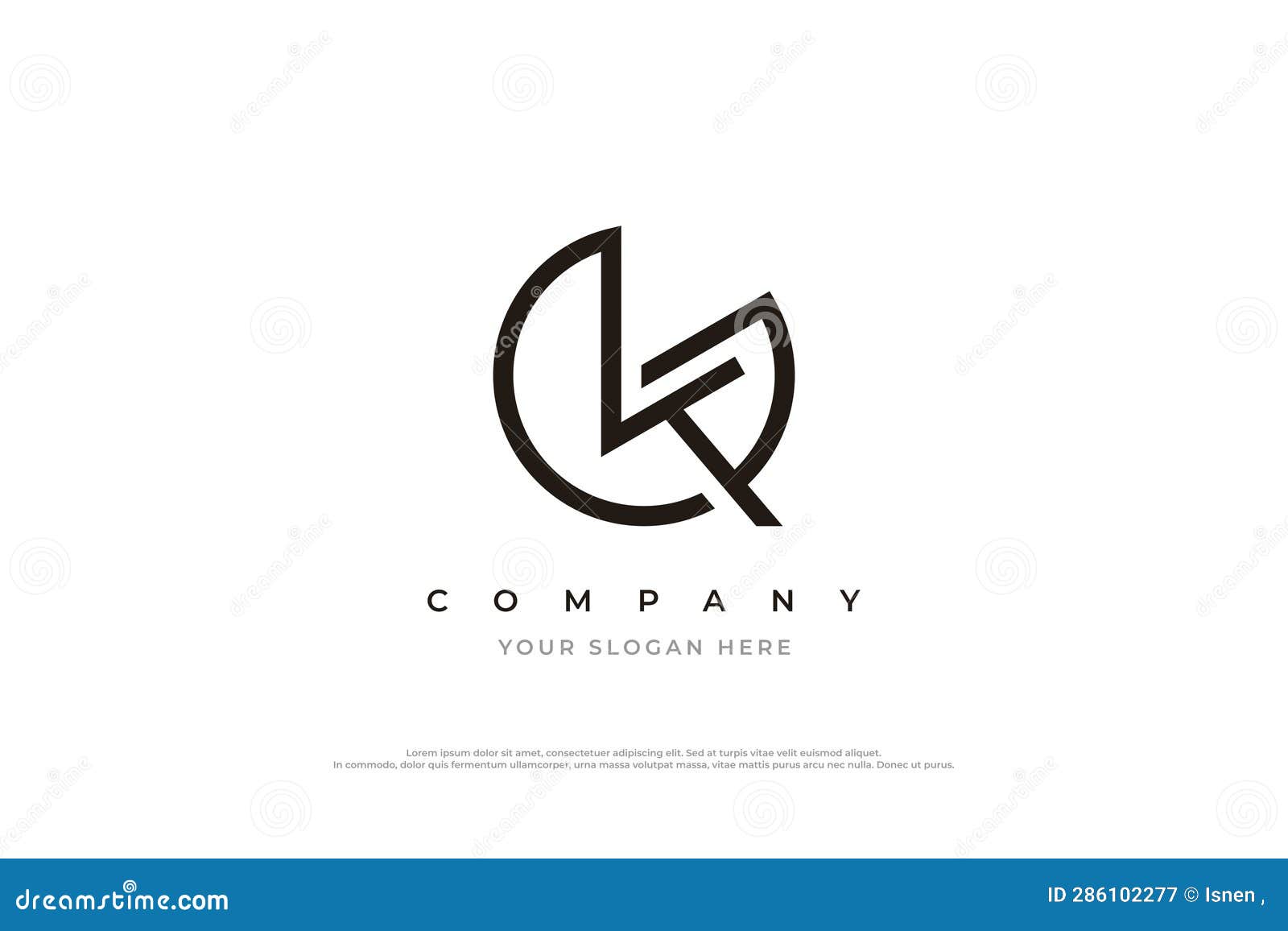 Letter KG Logo Or GK Logo Design Cartoon Vector | CartoonDealer.com ...