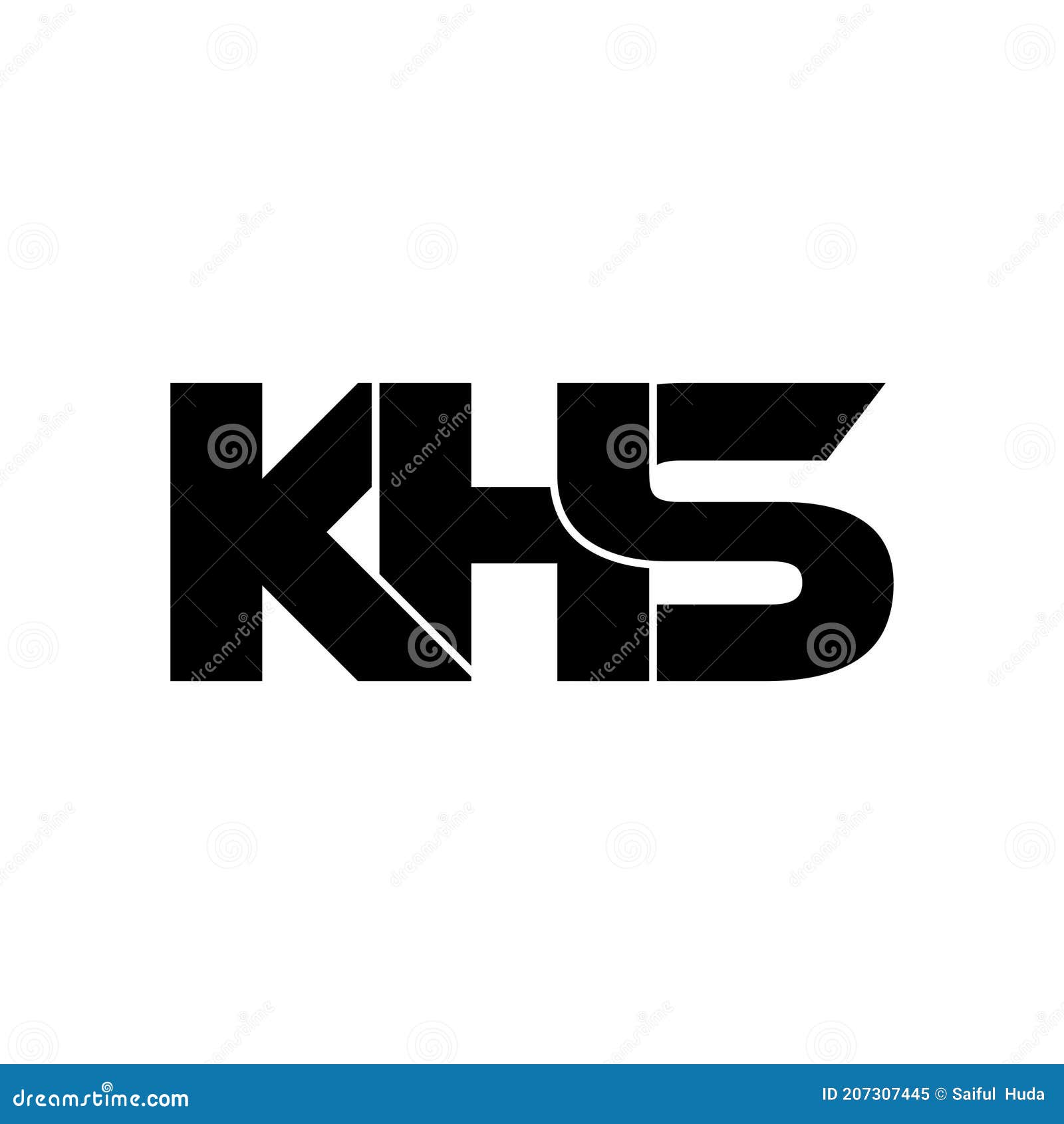 Letter KHS Simple Monogram Logo Icon Design. Stock Vector ...