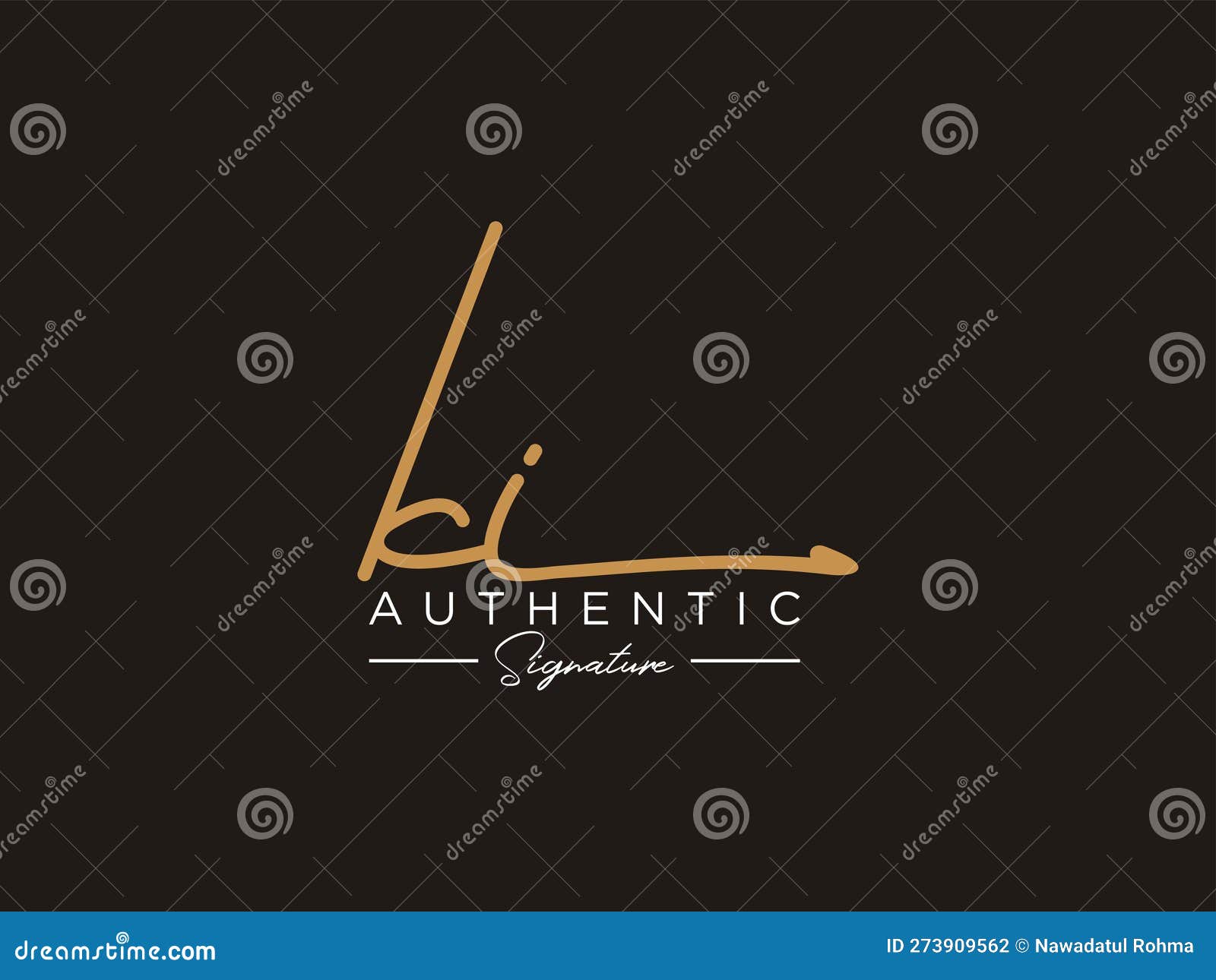 Letter KI Signature Logo Template Vector Stock Vector - Illustration of ...