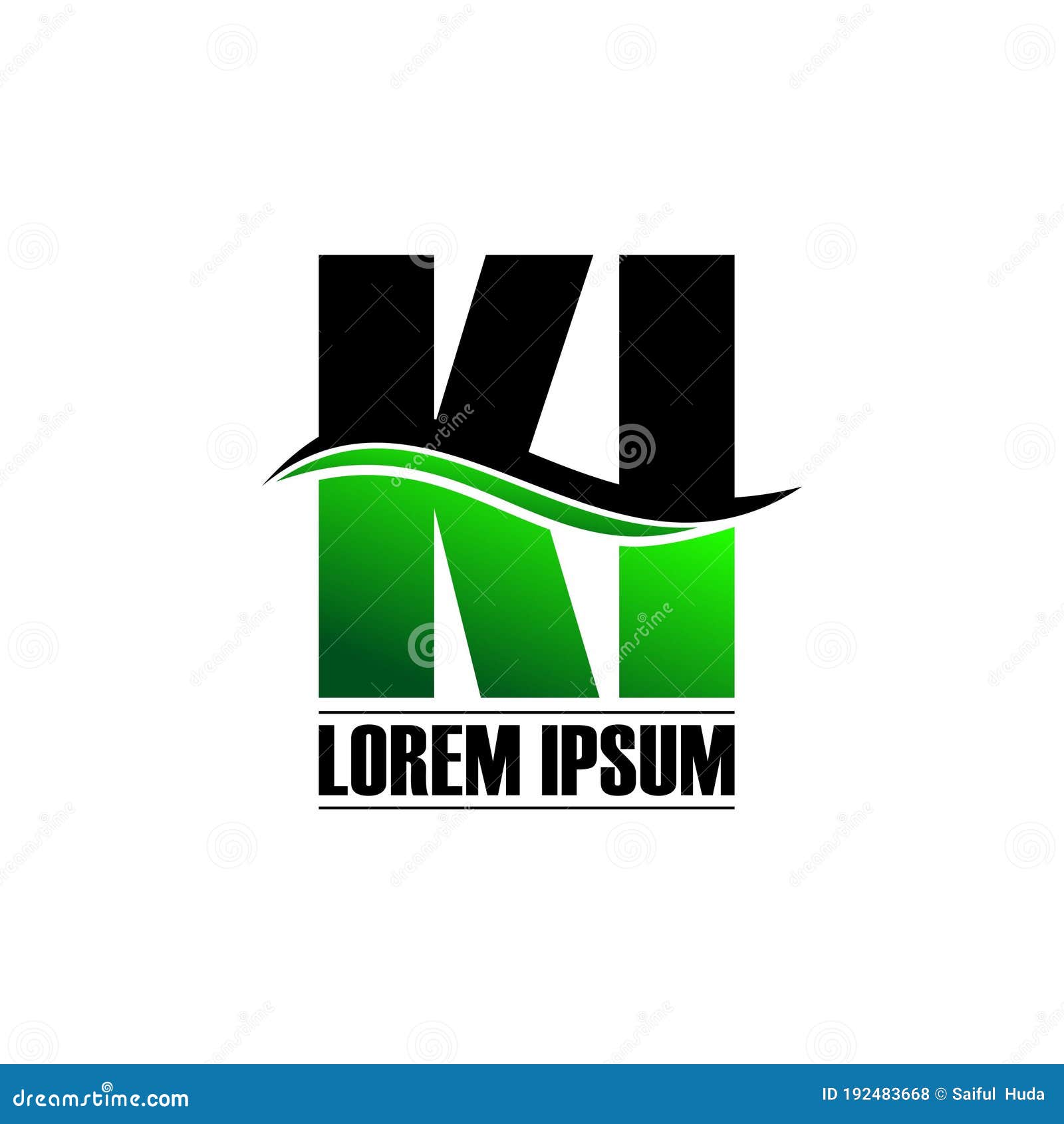 Letter KI Simple Monogram Logo Icon Design. Stock Vector - Illustration ...