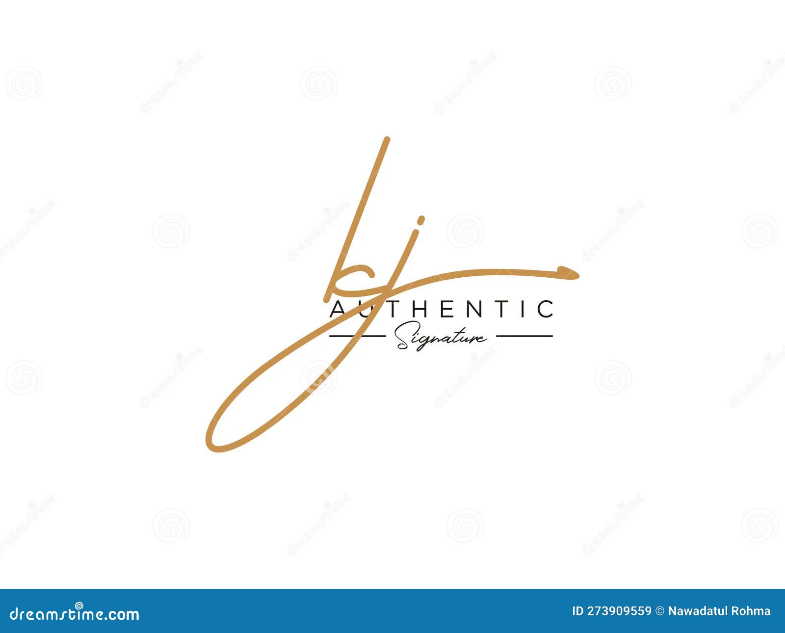 Letter KJ Signature Logo Template Vector Stock Vector - Illustration of ...