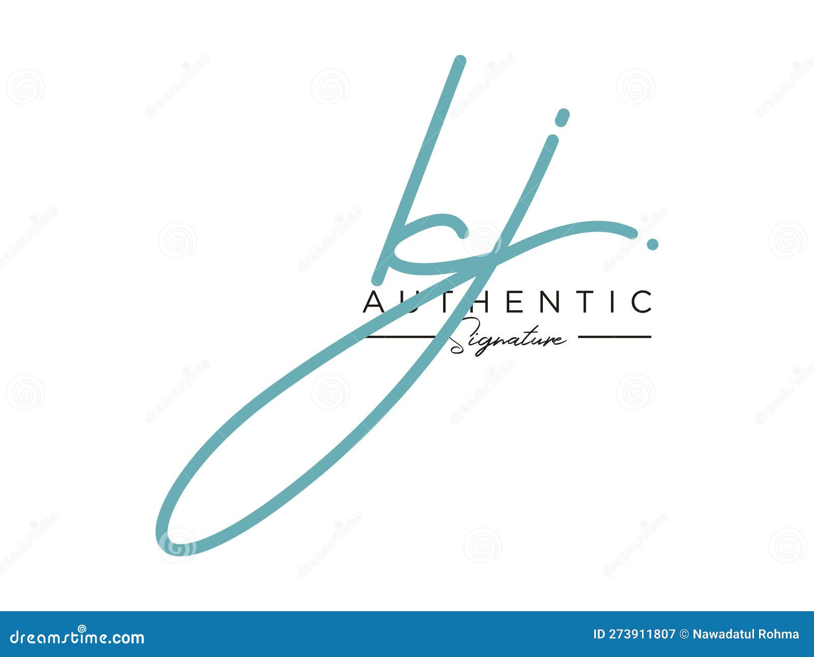 Letter KJ Signature Logo Template Vector Stock Vector - Illustration of ...