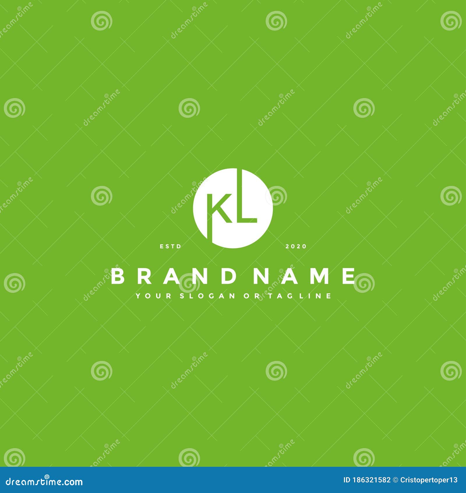 Letter KL Logo Design Vector Stock Vector - Illustration of internet ...