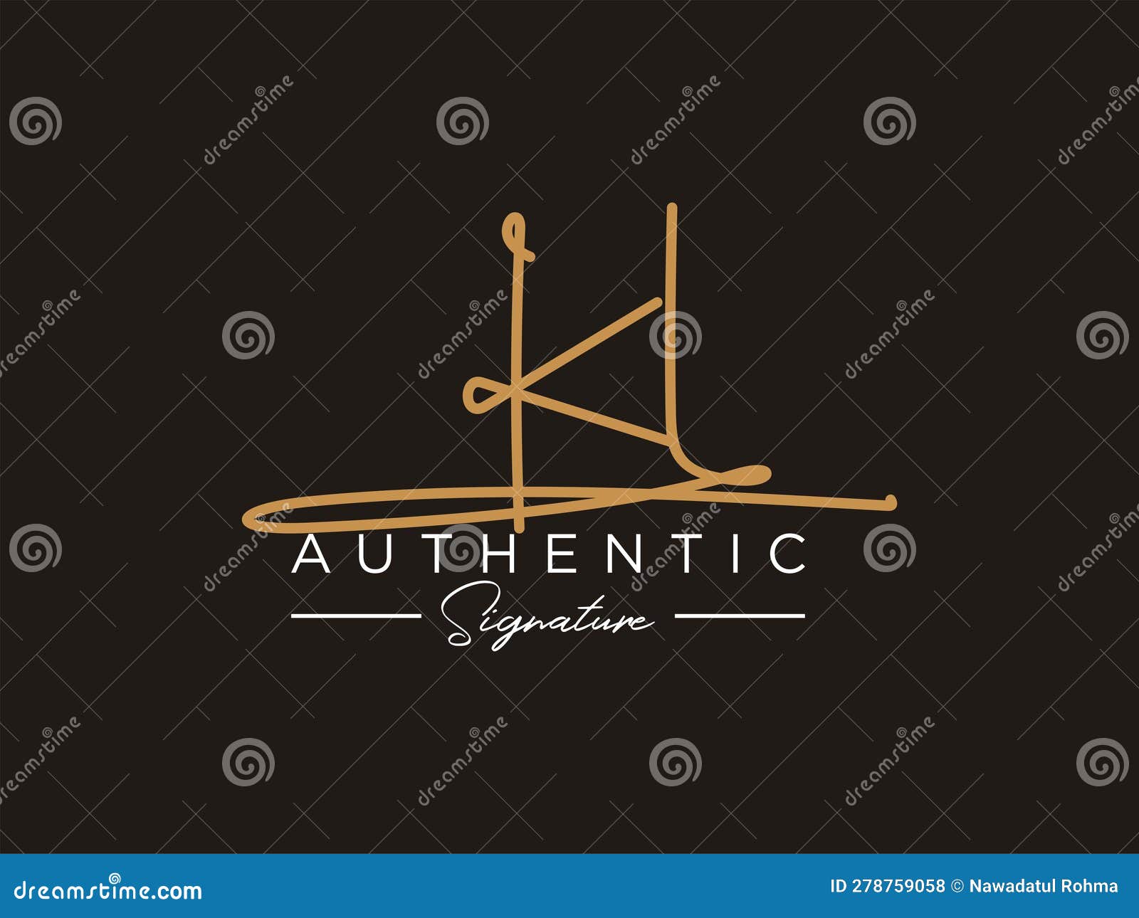 Letter KL Signature Logo Template Vector Stock Vector - Illustration of ...