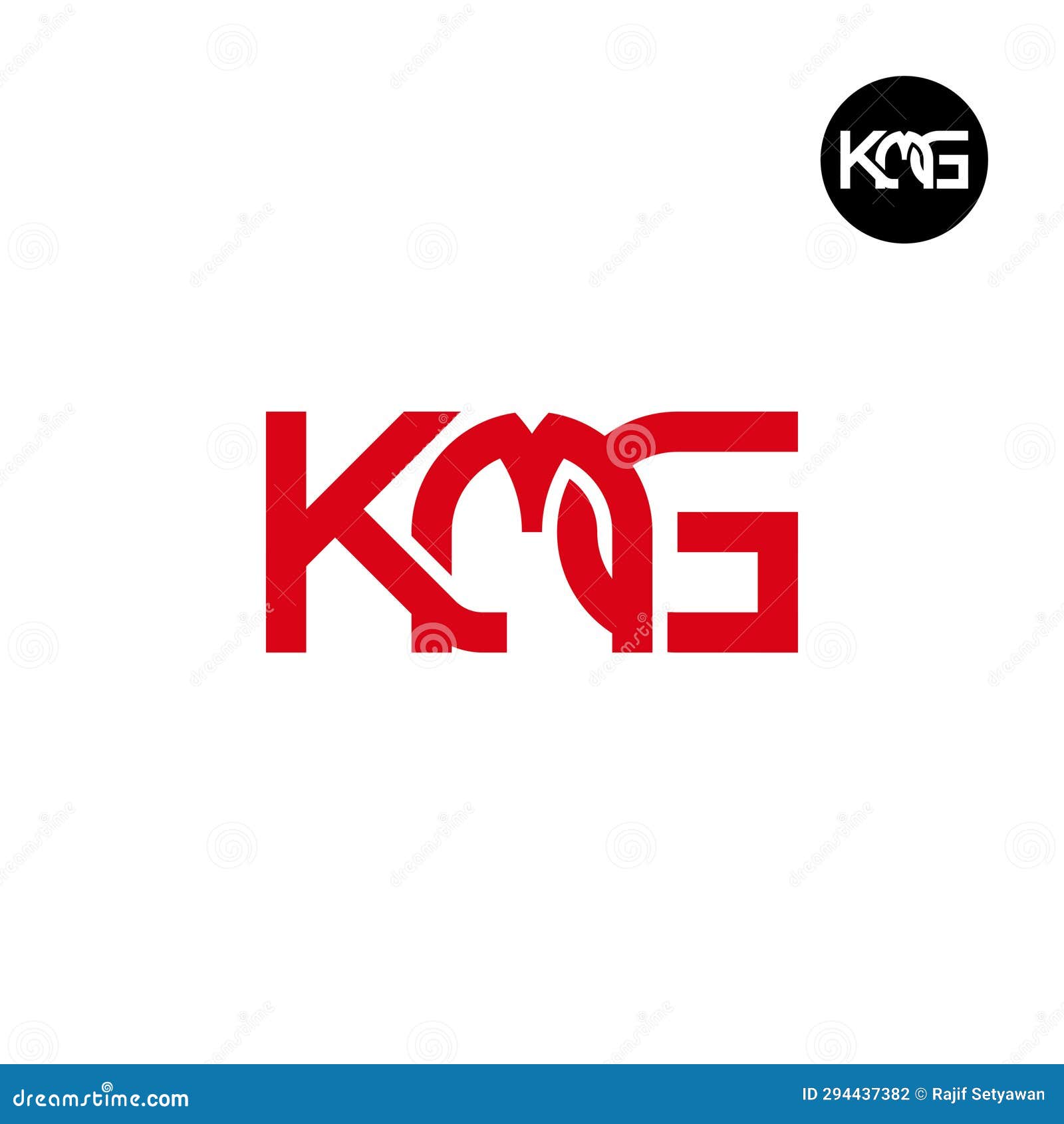 Letter KMG Monogram Logo Design Stock Vector - Illustration of initial ...