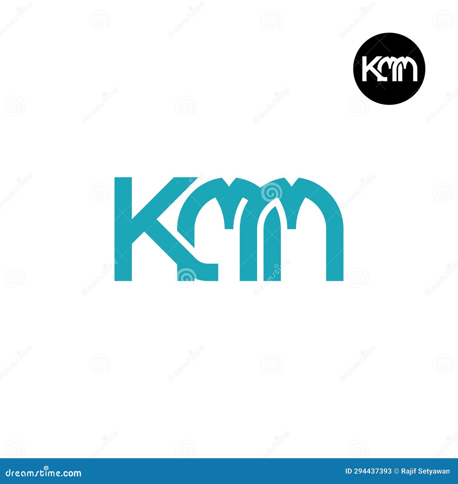 Letter KMM Monogram Logo Design Stock Vector - Illustration of alphabet ...