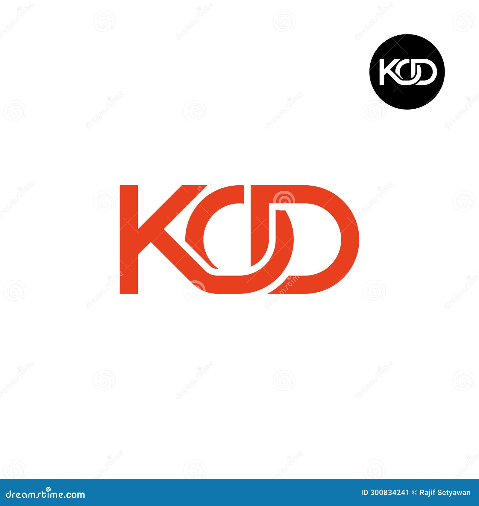 Letter KOD Monogram Logo Design Stock Vector - Illustration of ...