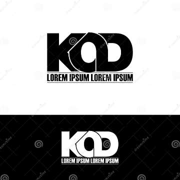 Letter KOD Simple Monogram Logo Icon Design. Stock Vector ...