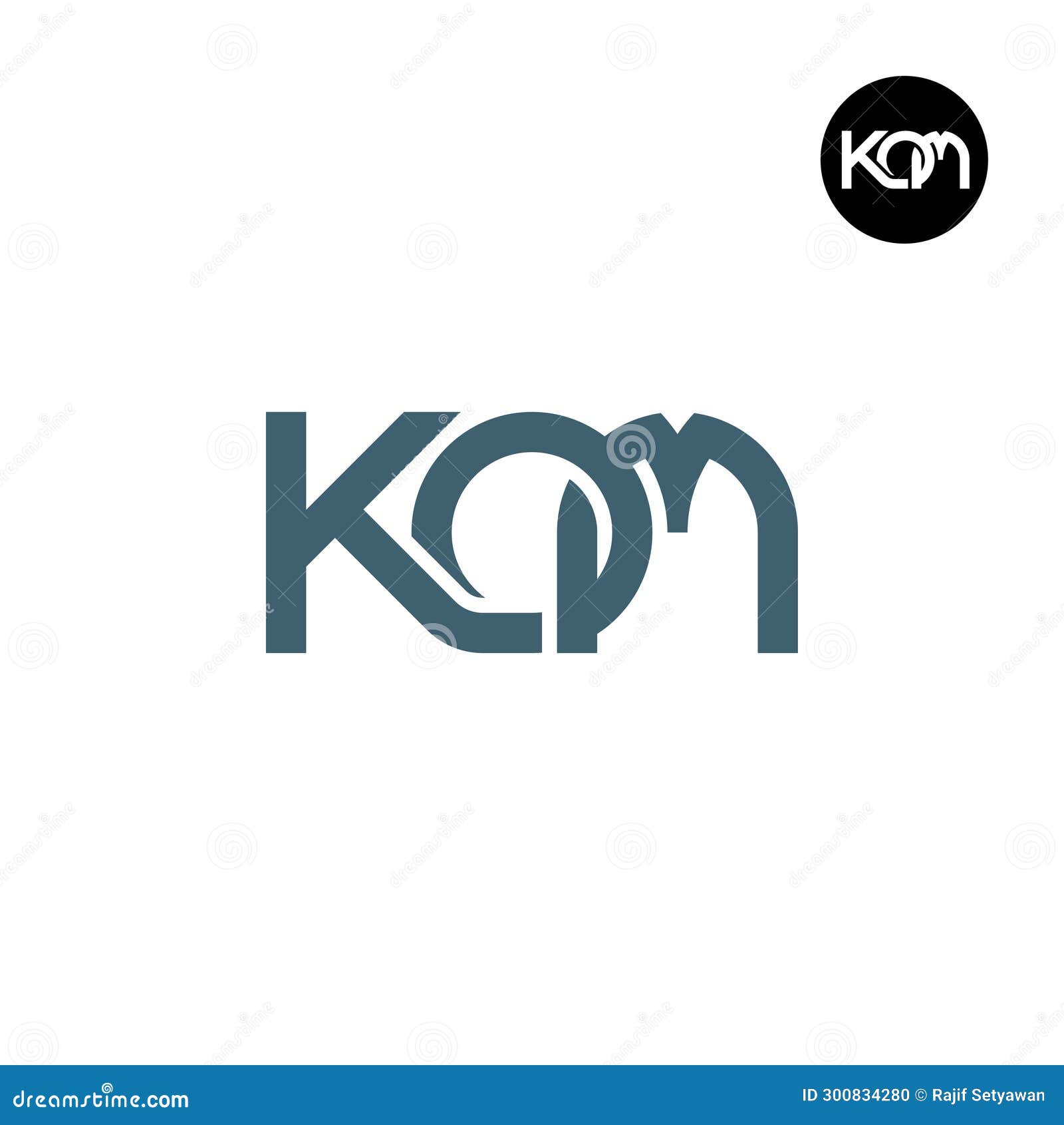 Letter KOM Monogram Logo Design Stock Vector - Illustration of modern ...