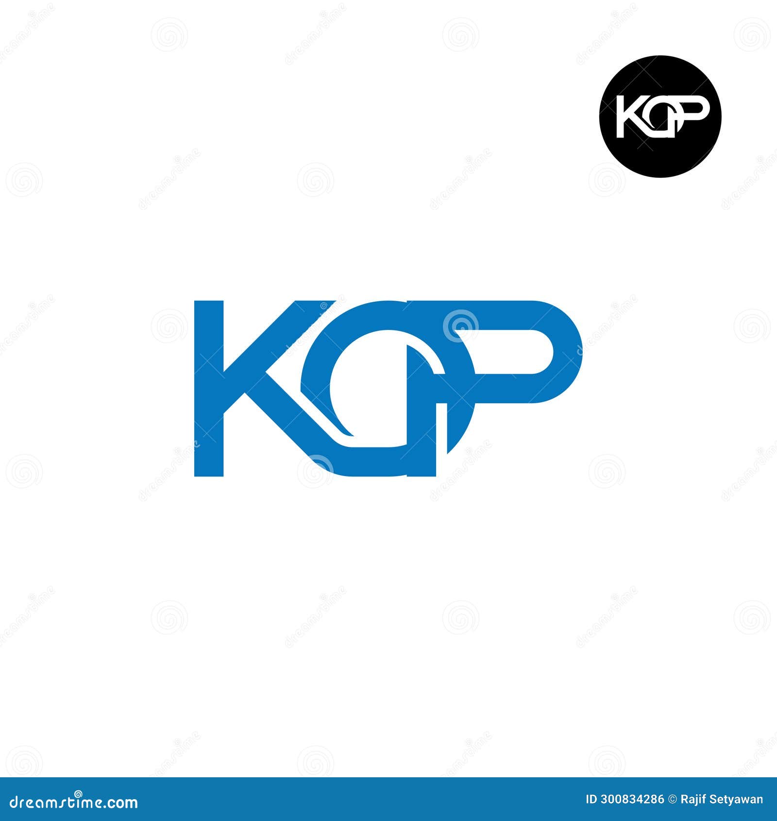 Letter KOP Monogram Logo Design Vector Illustration | CartoonDealer.com ...