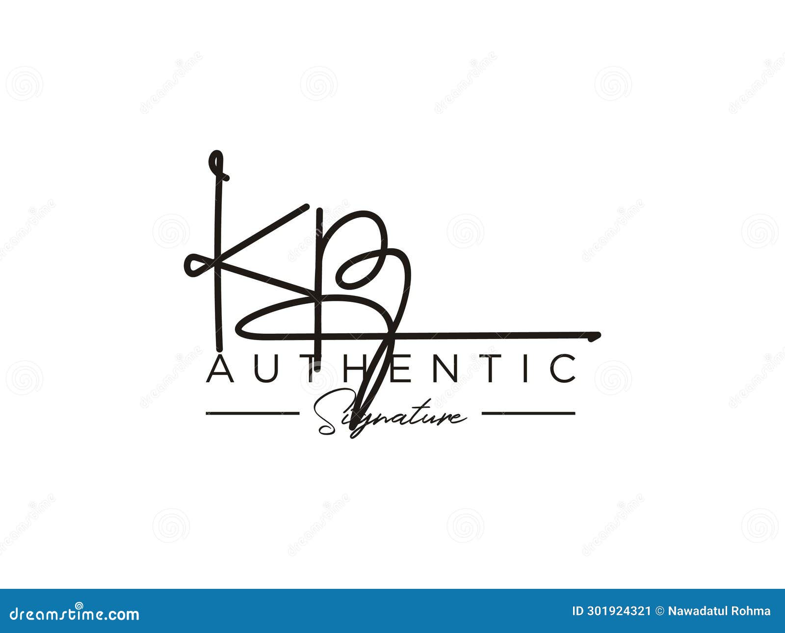 Letter KP Signature Logo Template Vector Stock Vector - Illustration of ...