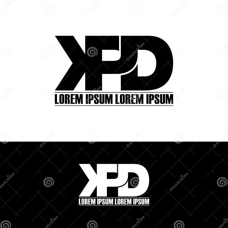 Letter KPD Simple Monogram Logo Icon Design. Stock Vector ...