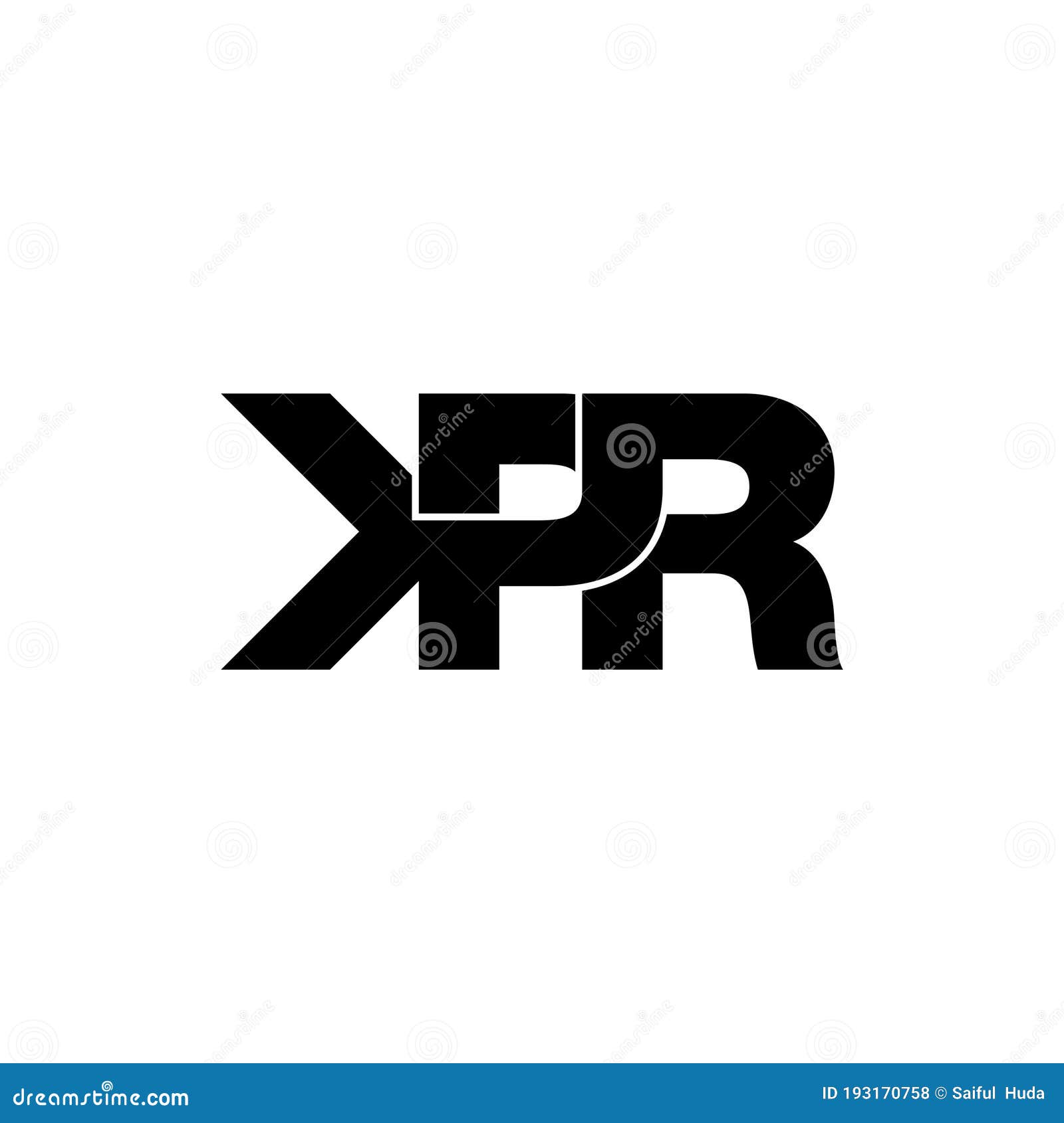 Letter KPR Simple Monogram Logo Icon Design. Stock Vector ...