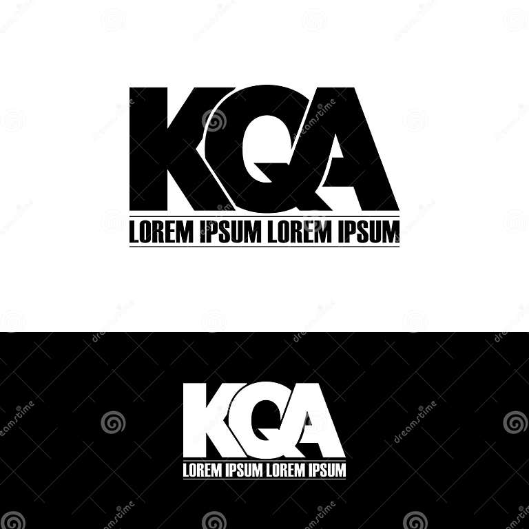 Letter KQA Simple Monogram Logo Icon Design. Stock Vector ...