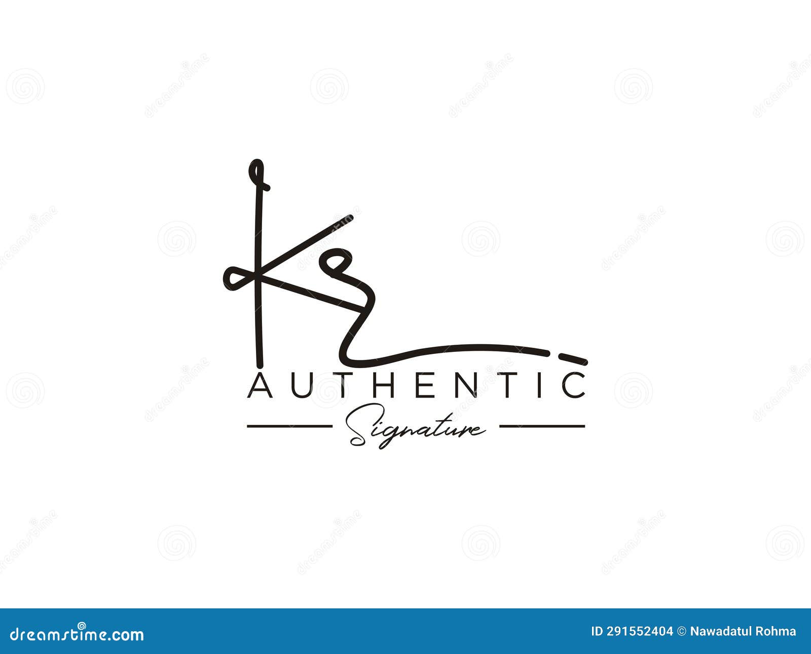 Letter KR Signature Logo Template Vector Stock Vector - Illustration of ...