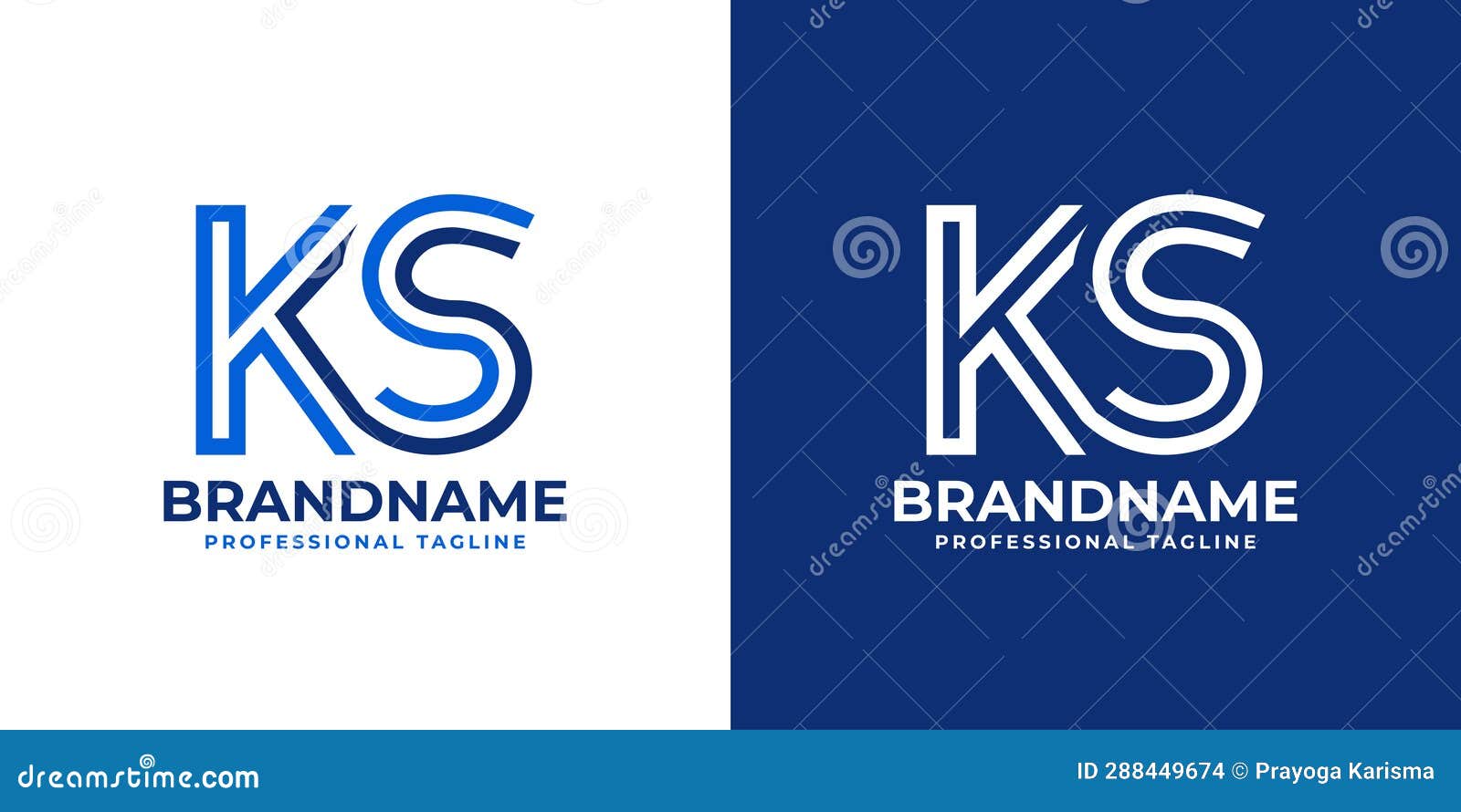 Letter KS Line Monogram Logo, Suitable for Business with KS or SK ...