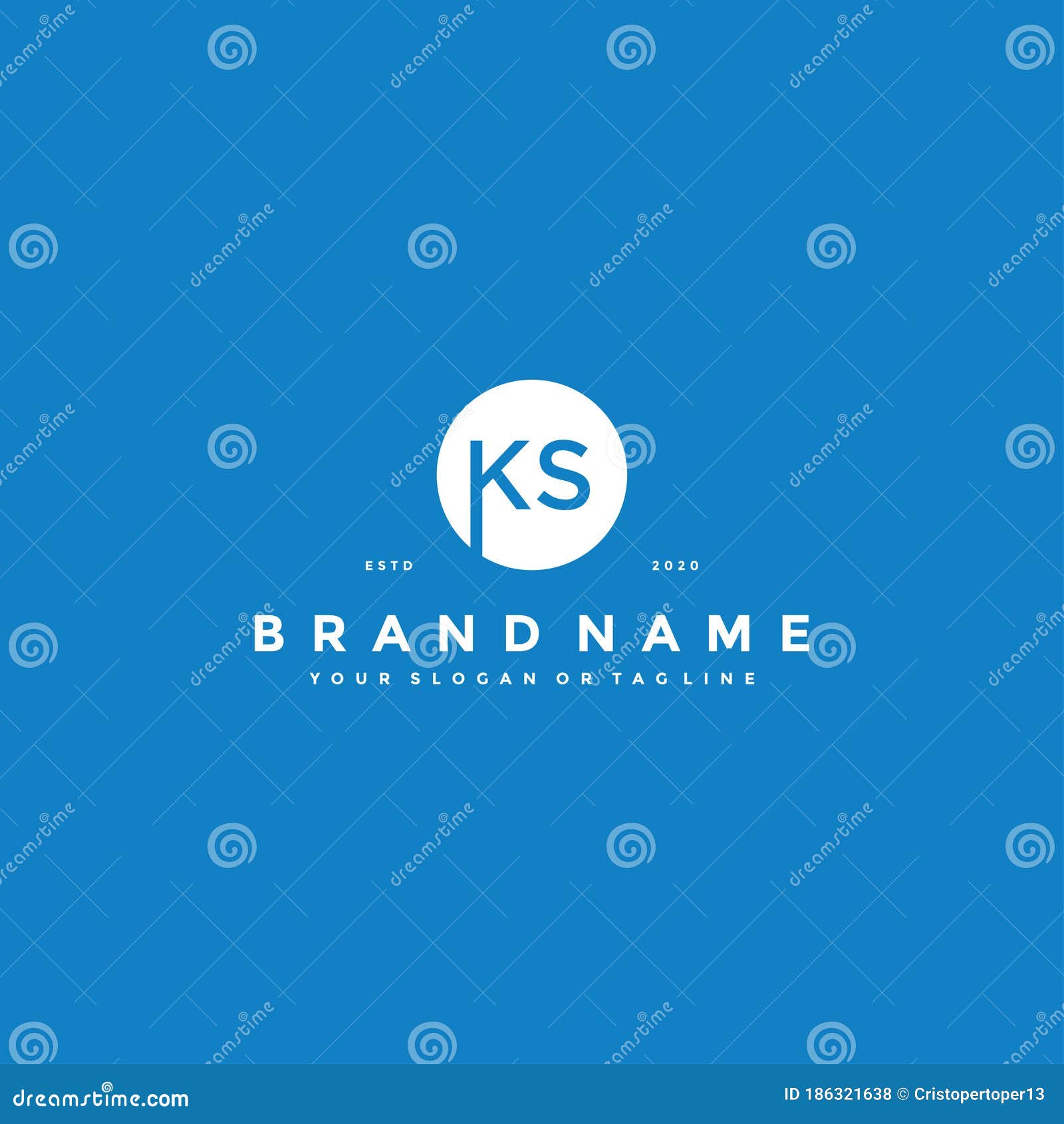 Letter KS Logo Design Vector Stock Vector - Illustration of logotype ...