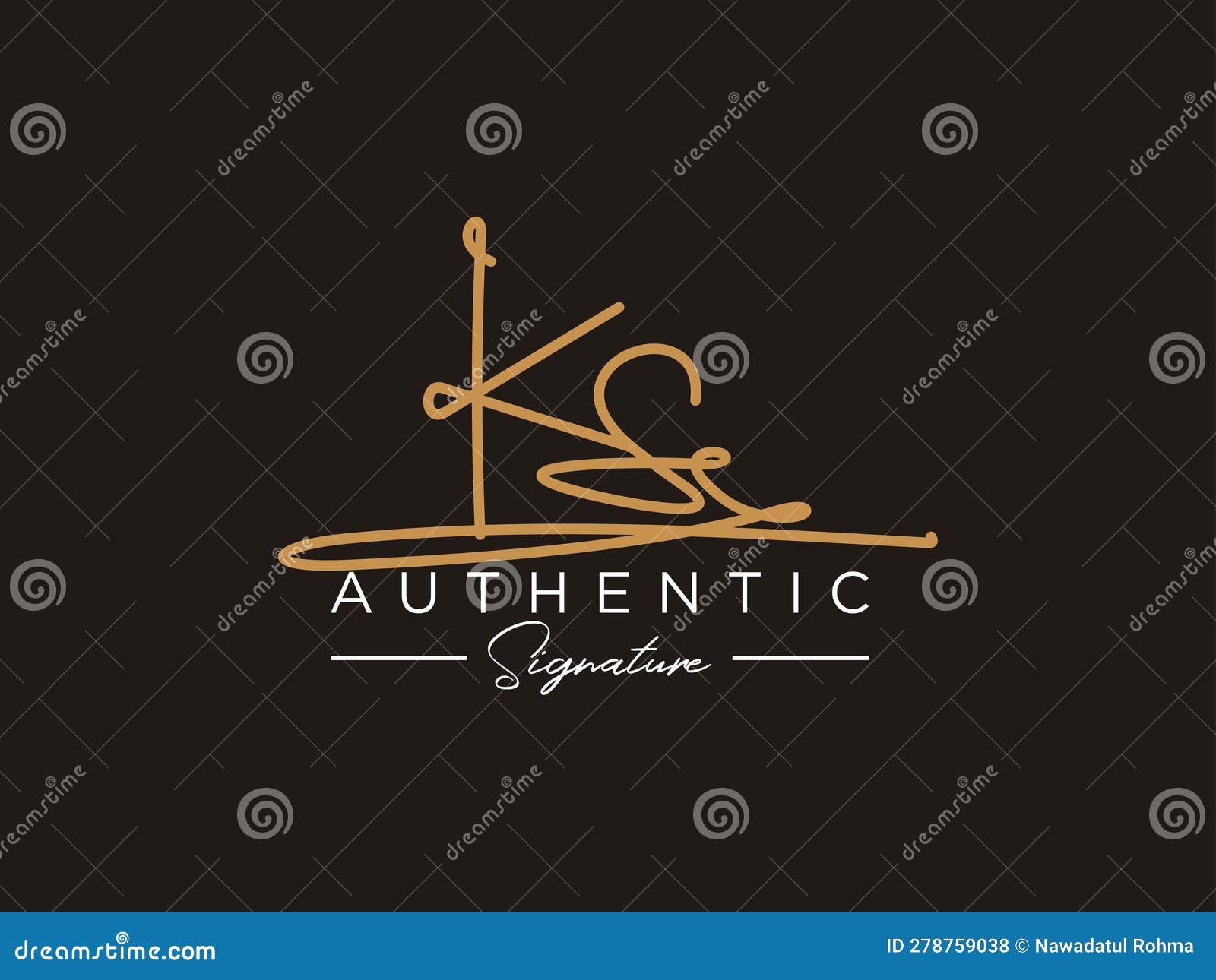 Letter KS Signature Logo Template Vector Stock Vector - Illustration of ...