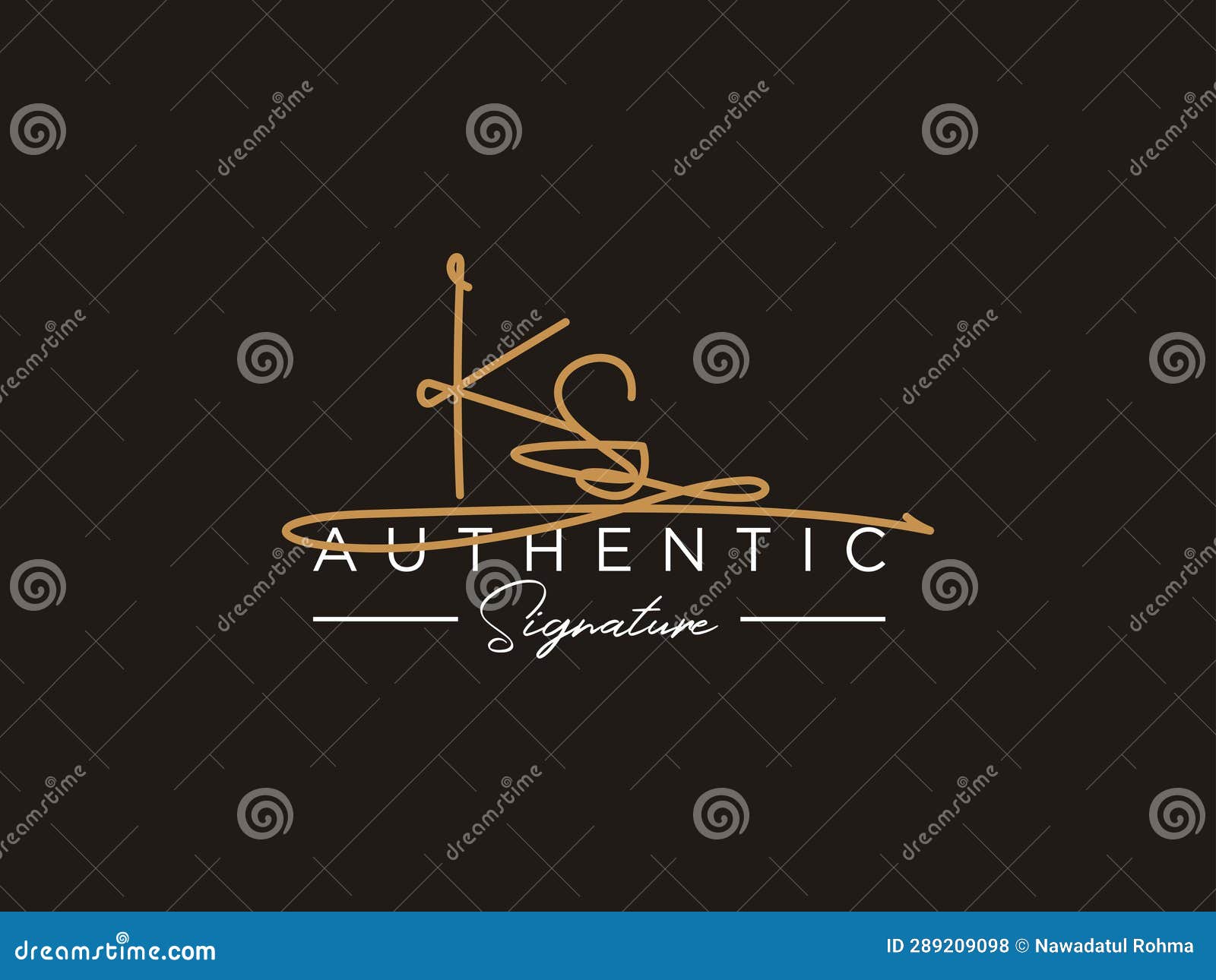 Letter KS Signature Logo Template Vector Stock Vector - Illustration of ...