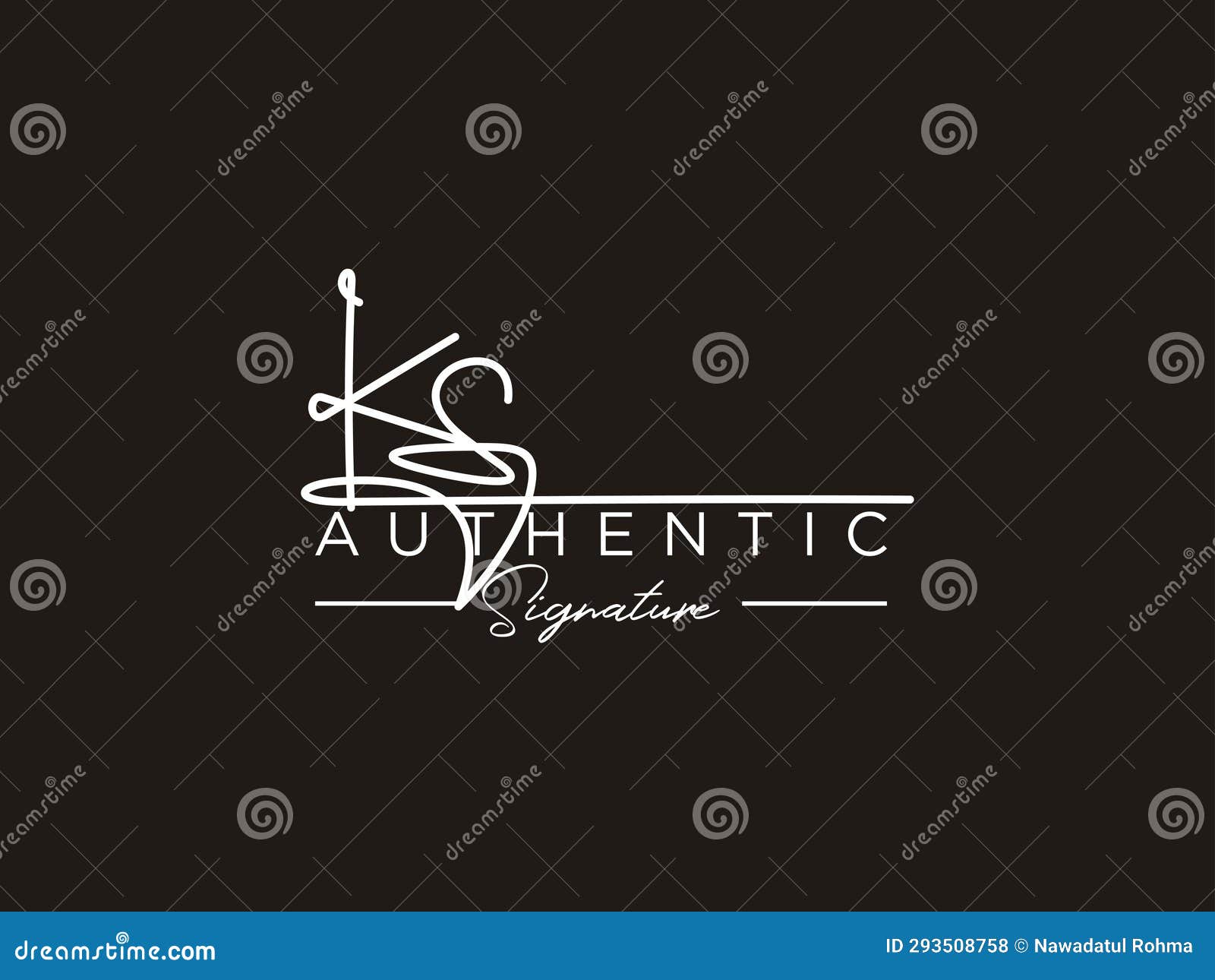 Letter KS Signature Logo Template Vector Stock Vector - Illustration of ...